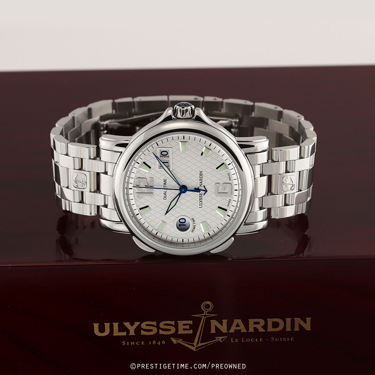 Pre-owned Ulysse Nardin GMT Big Date 40mm 223-88-7/60