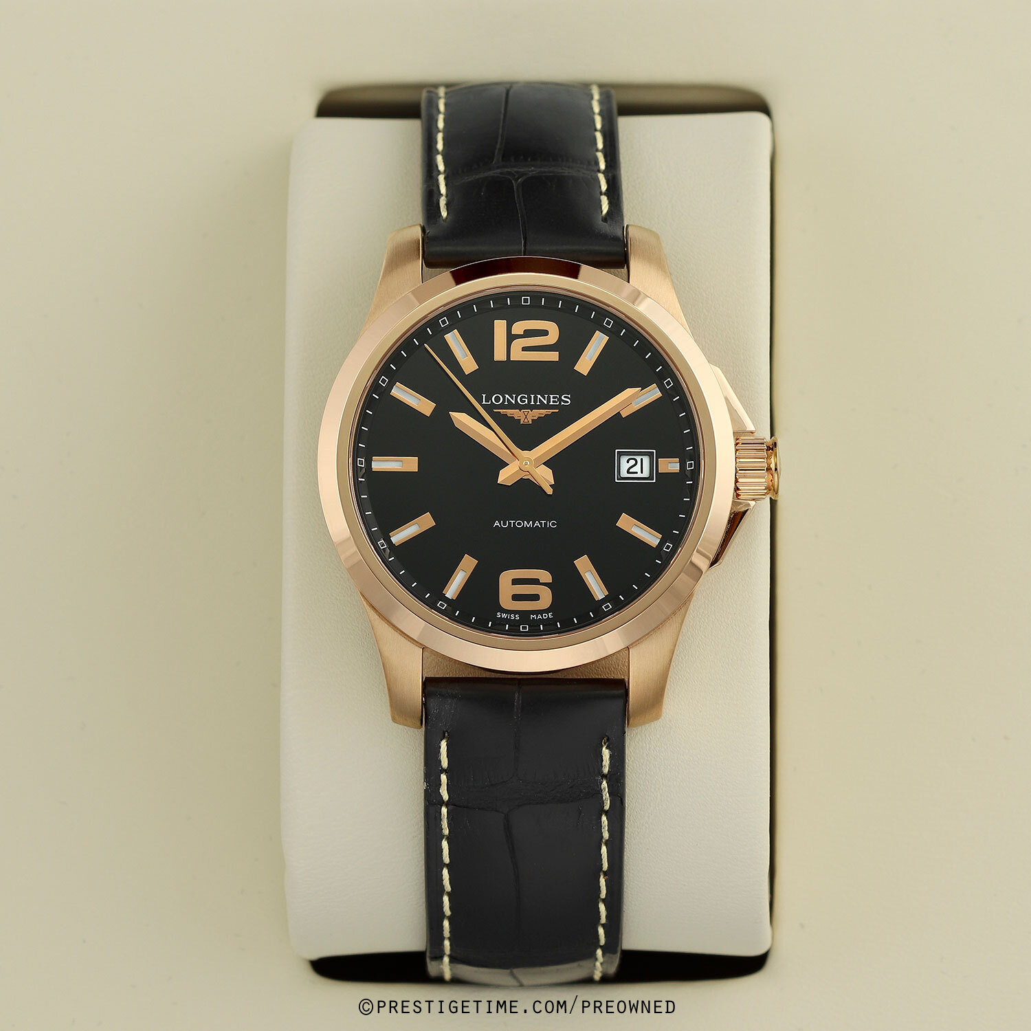 Pre-owned Longines Conquest Automatic 39mm L3.676.8.56.3