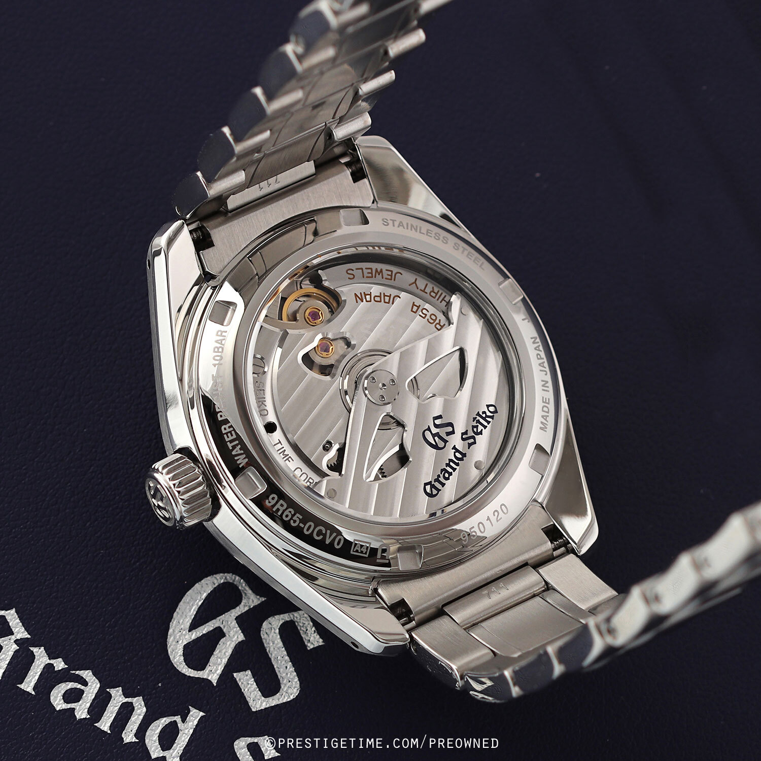 Pre-owned Grand Seiko Heritage Spring Drive 41mm sbga375