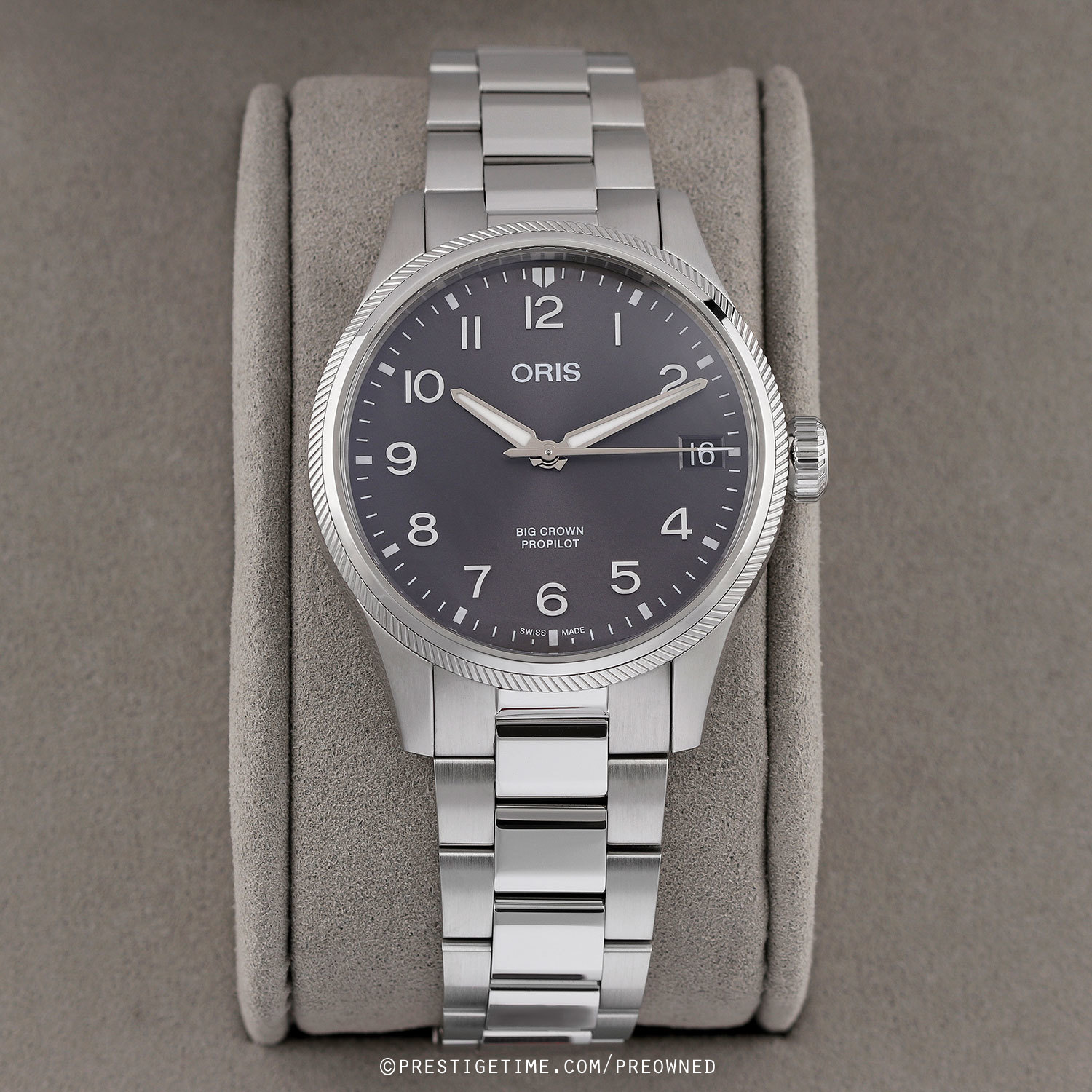 Pre-owned Oris Big Crown ProPilot Date 41mm 01 751 7761 4063-07 8 20 08P