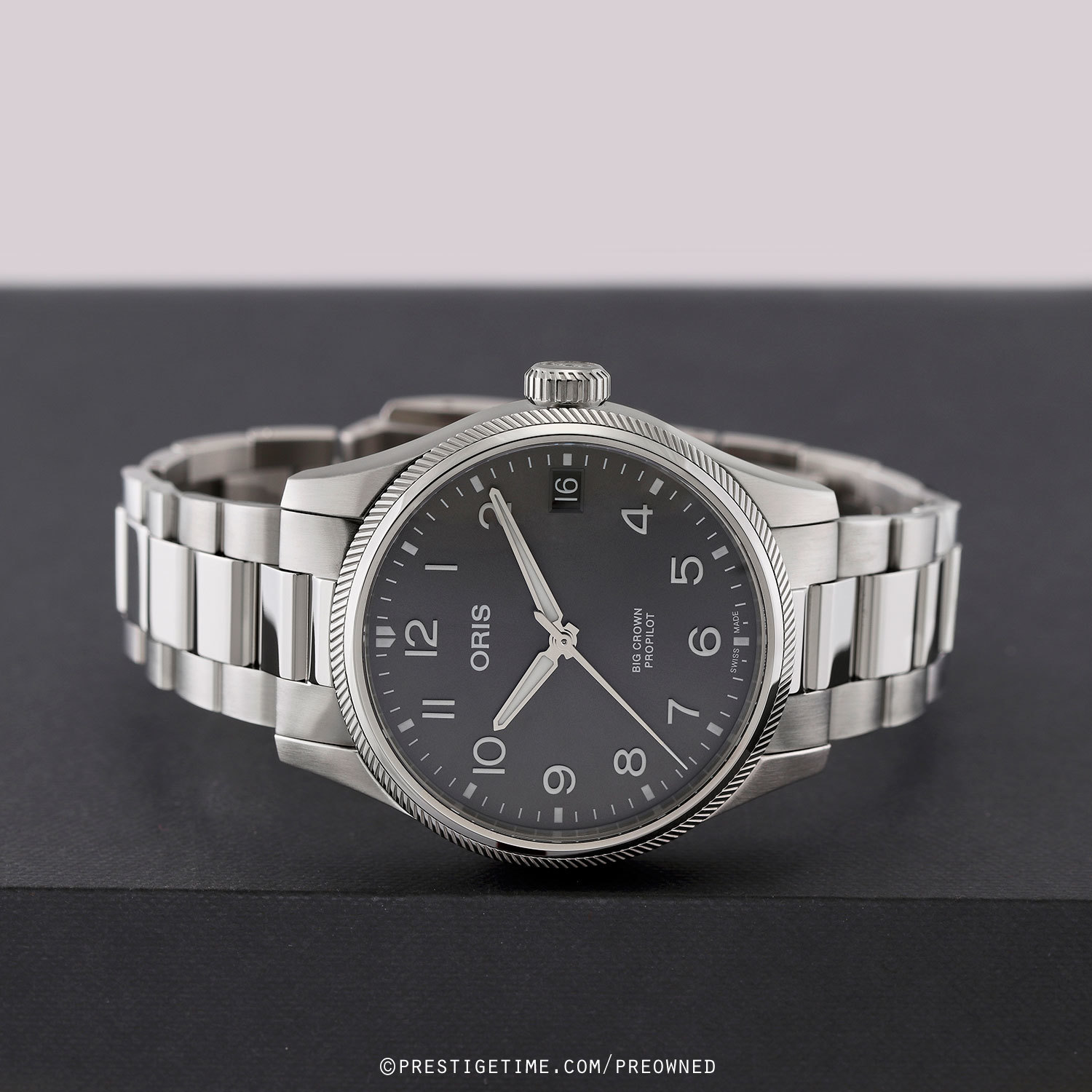 Pre-owned Oris Big Crown ProPilot Date 41mm 01 751 7761 4063-07 8 20 08P