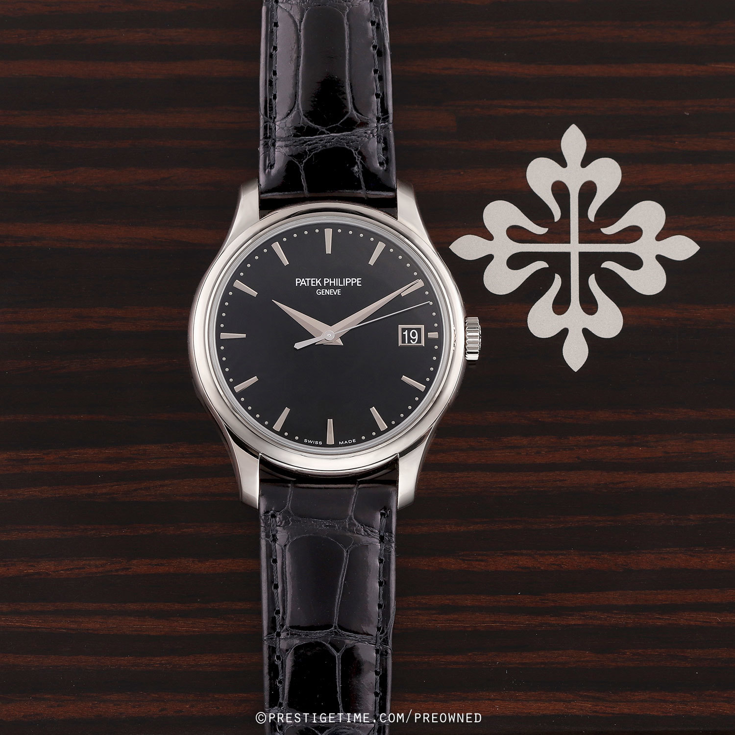 Pre-owned Patek Philippe Calatrava Automatic 39mm 5227g-010