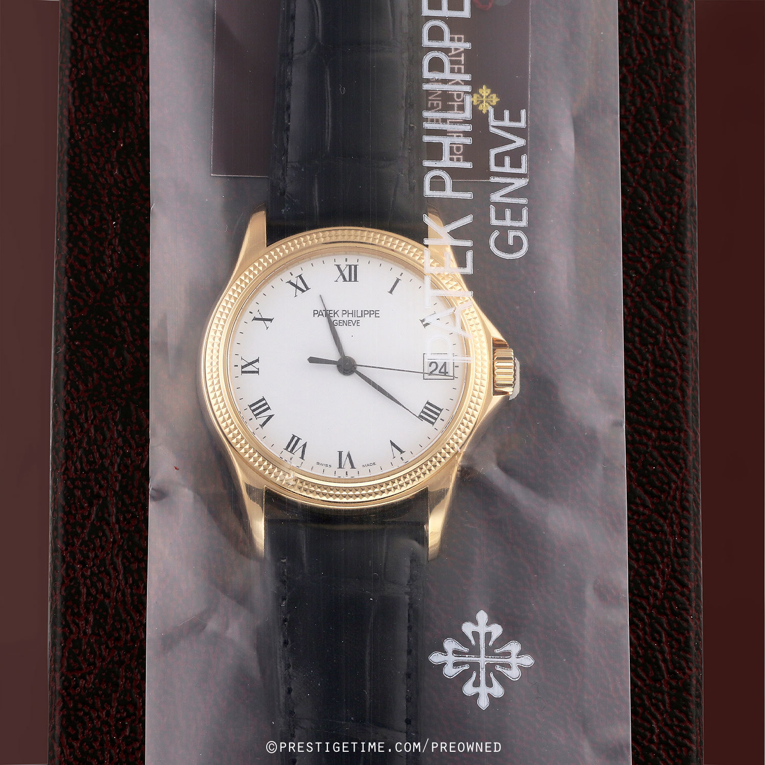 Pre-owned Patek Philippe FACTORY SERVICED Calatrava Automatic 37mm ...