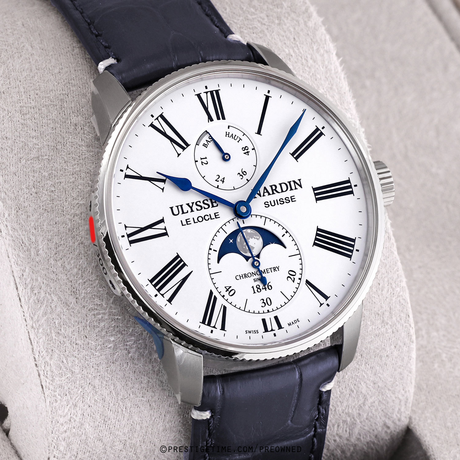 Pre-owned Ulysse Nardin LIMITED EDITION Torpilleur Moonphase 42mm 1193 ...