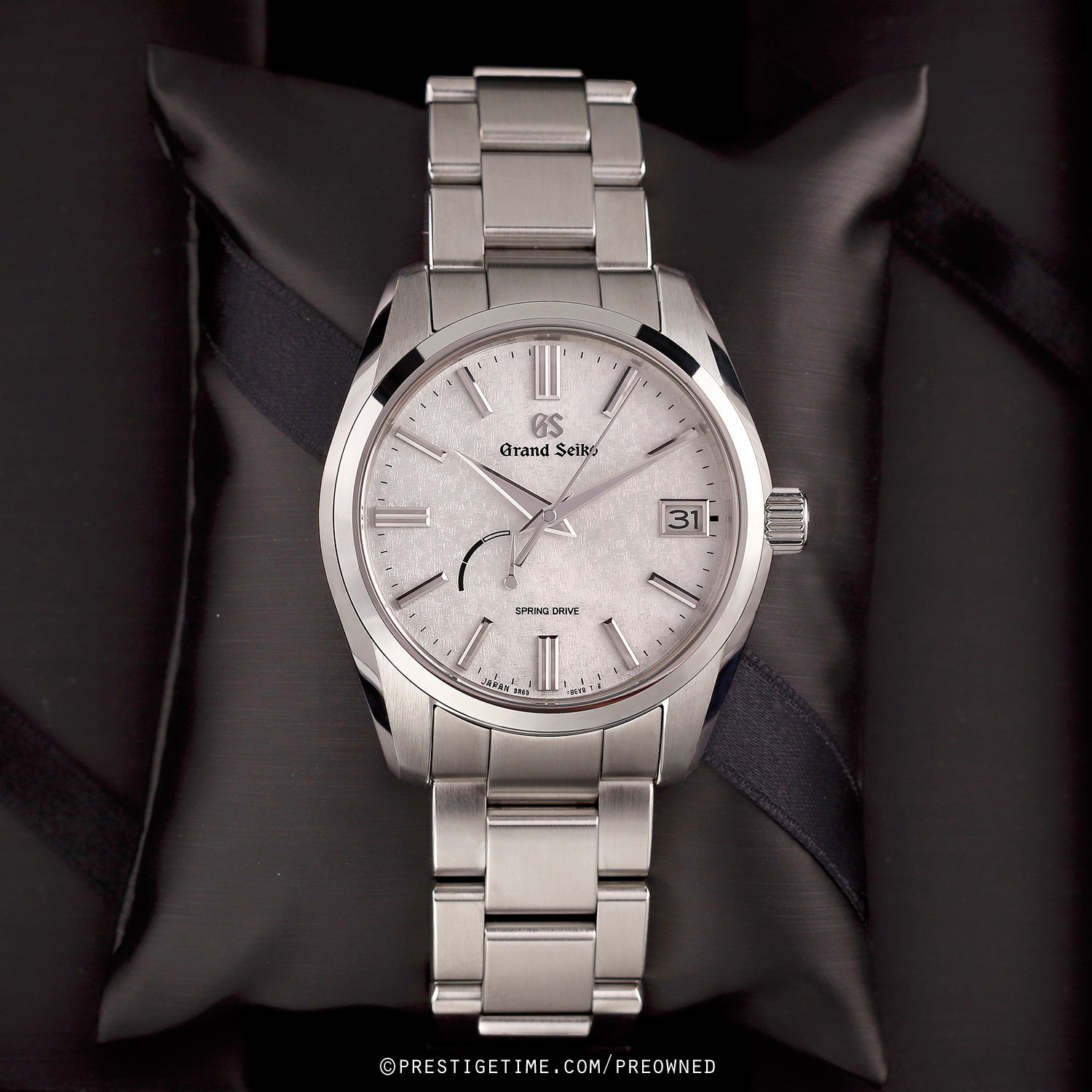 Pre-owned Grand Seiko Heritage Automatic Spring Drive 40mm sbga465 Kira ...