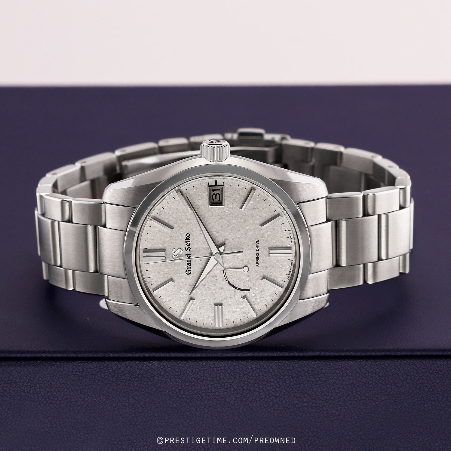Pre-owned Grand Seiko Heritage Automatic Spring Drive 40mm sbga465 Kira ...
