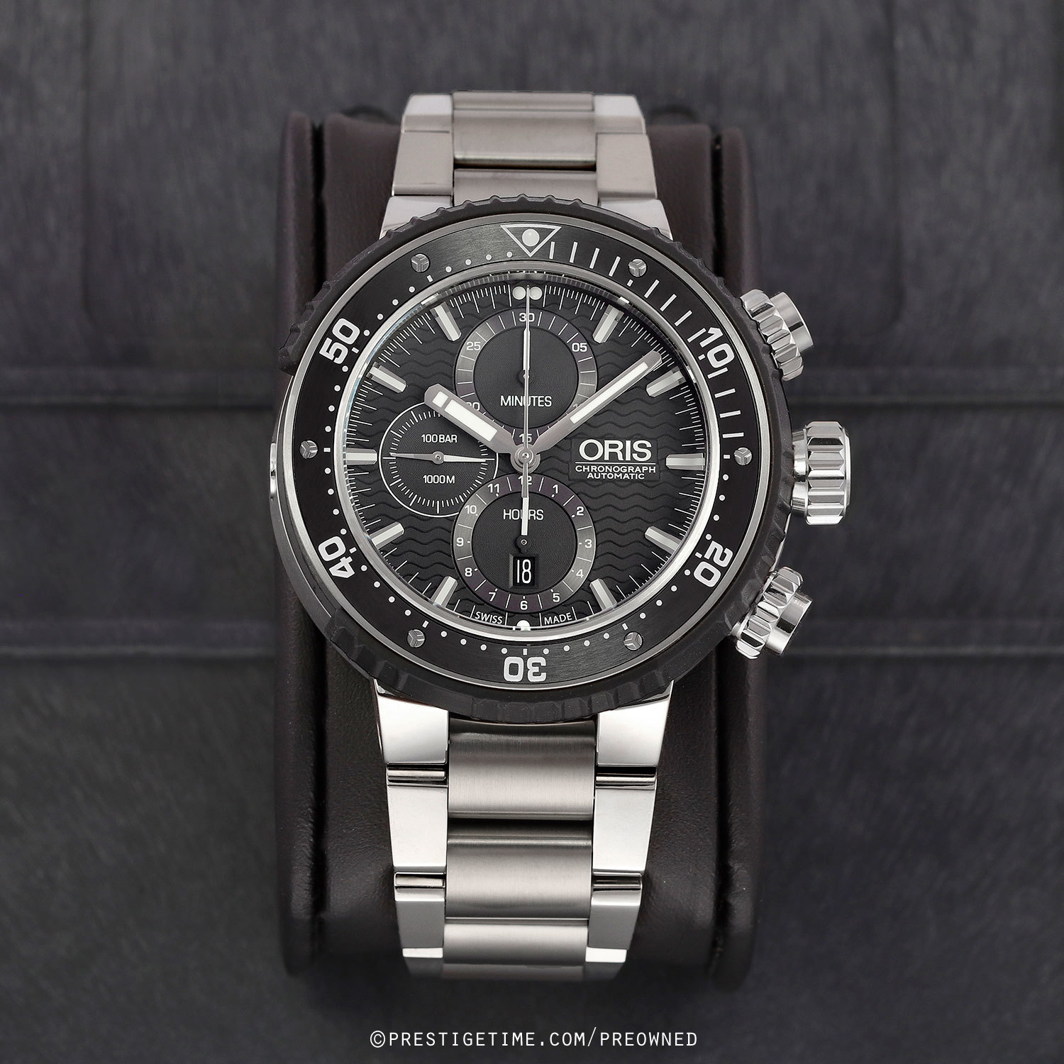 Pre-owned Oris ProDiver Chronograph 51mm 01 774 7727 7154-Set