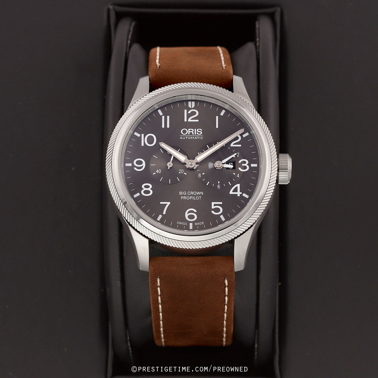 Pre-owned Oris Big Crown ProPilot Worldtimer 44.7mm 01 690 7735 4063-07 ...