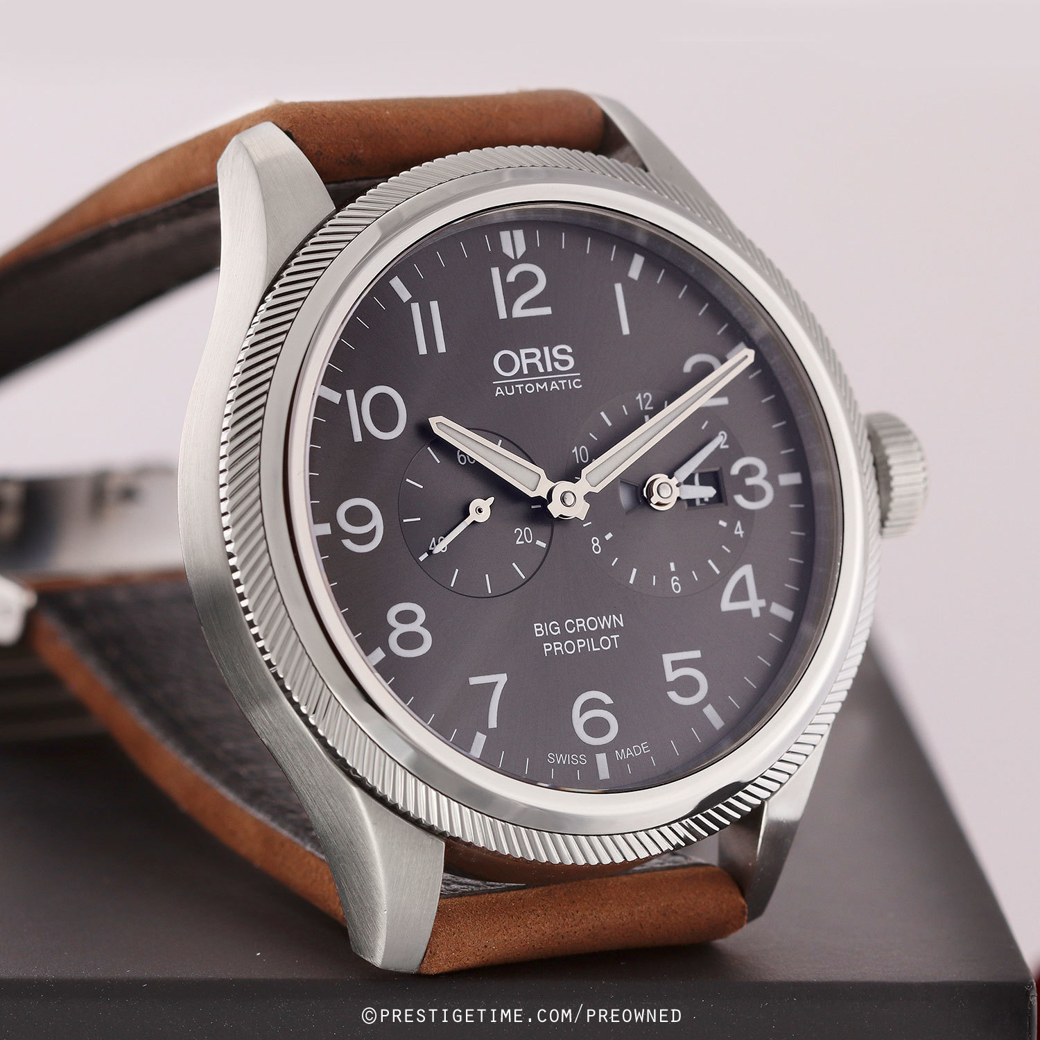 Pre-owned Oris Big Crown ProPilot Worldtimer 44.7mm 01 690 7735 4063-07 ...