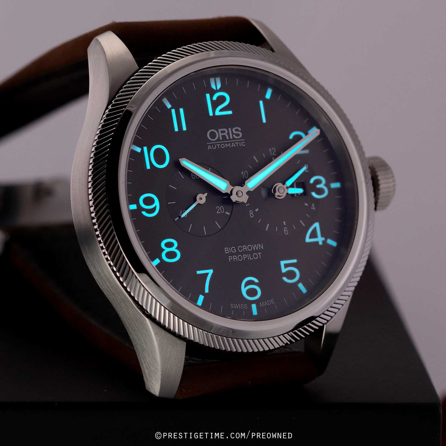 Pre-owned Oris Big Crown ProPilot Worldtimer 44.7mm 01 690 7735 4063-07 ...