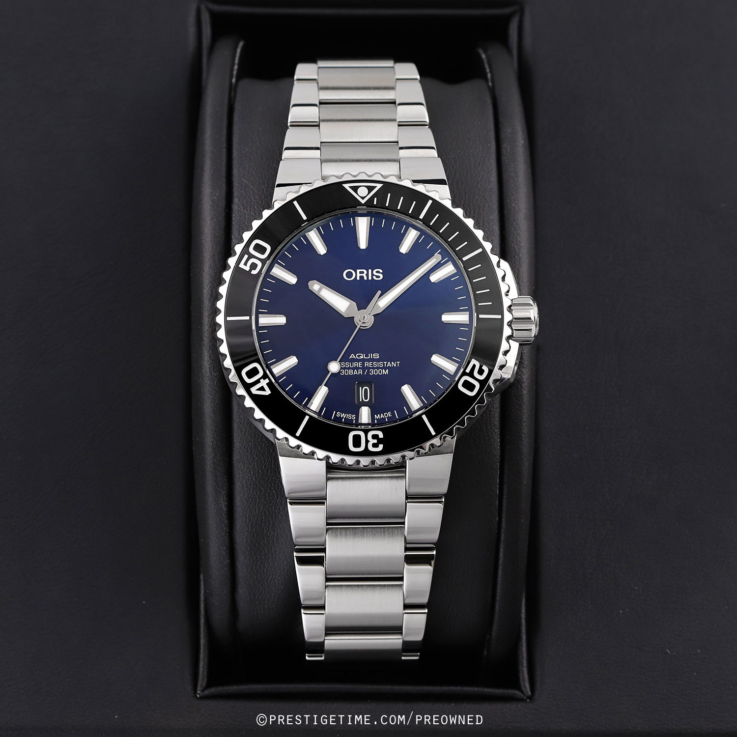 Pre-owned Oris Aquis Date 41.5mm 01 733 7766 4135-07 8 22 05PEB