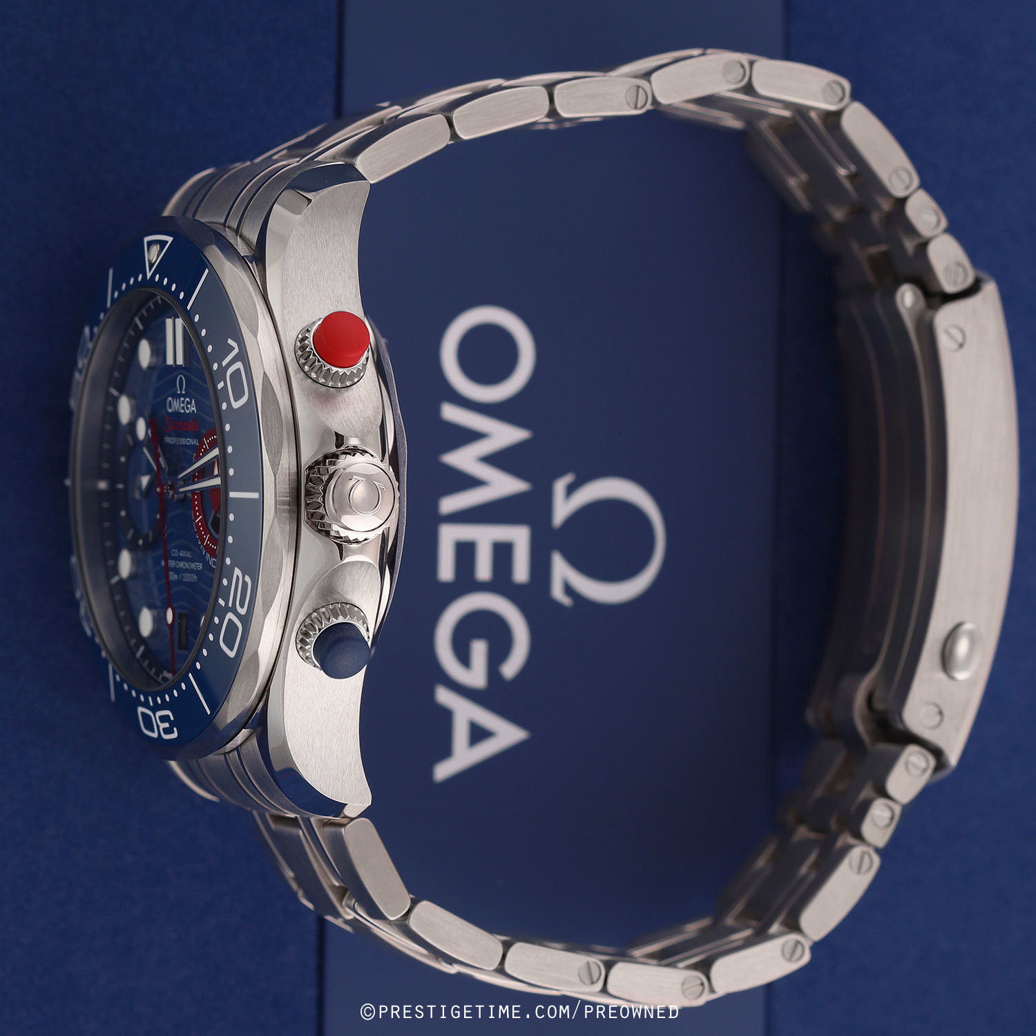 Pre-owned Omega AMERICA’S CUP Seamaster 300m Chronograph 44mm 210.30.44 ...
