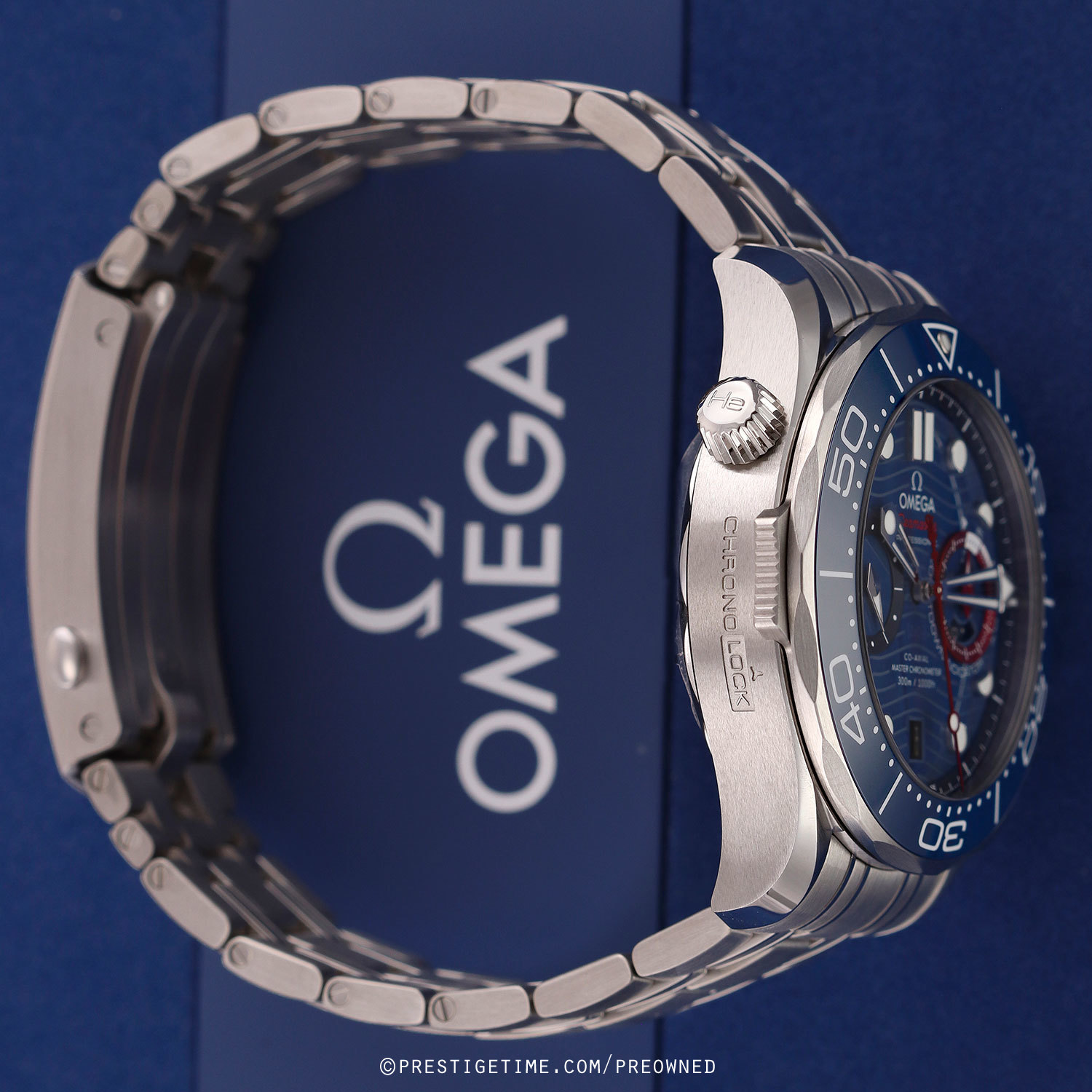 Pre-owned Omega AMERICA’S CUP Seamaster 300m Chronograph 44mm 210.30.44 ...