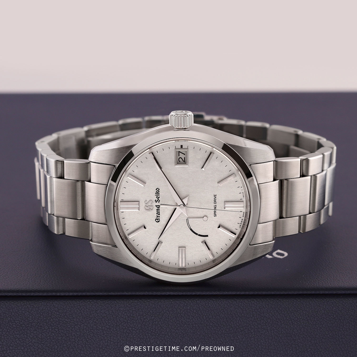 Pre-owned Grand Seiko Heritage Automatic Spring Drive 40mm sbga465 Kira ...