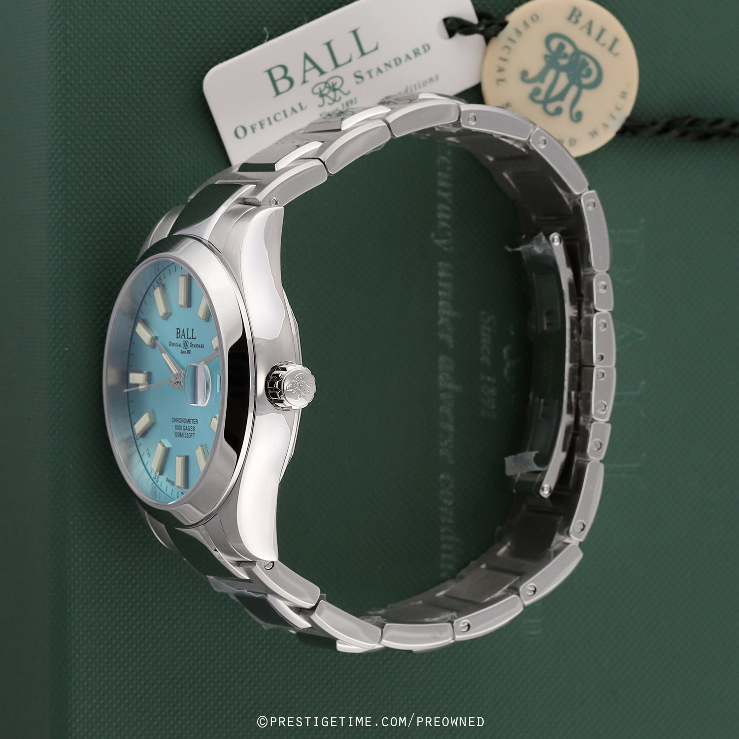 Pre-owned Ball Watch Engineer III Marvelight ICE BLUE 40mm NM9026C-S6CJ-IBE