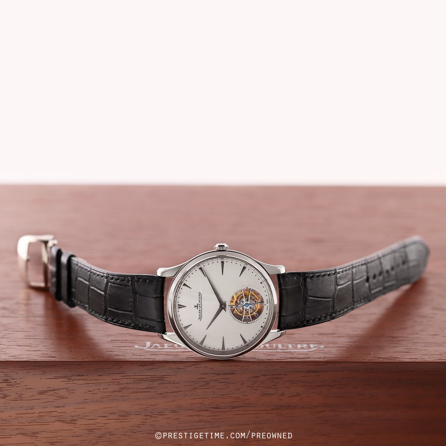 Pre-owned Jaeger LeCoultre Master Ultra Thin Tourbillon 40mm 1323420