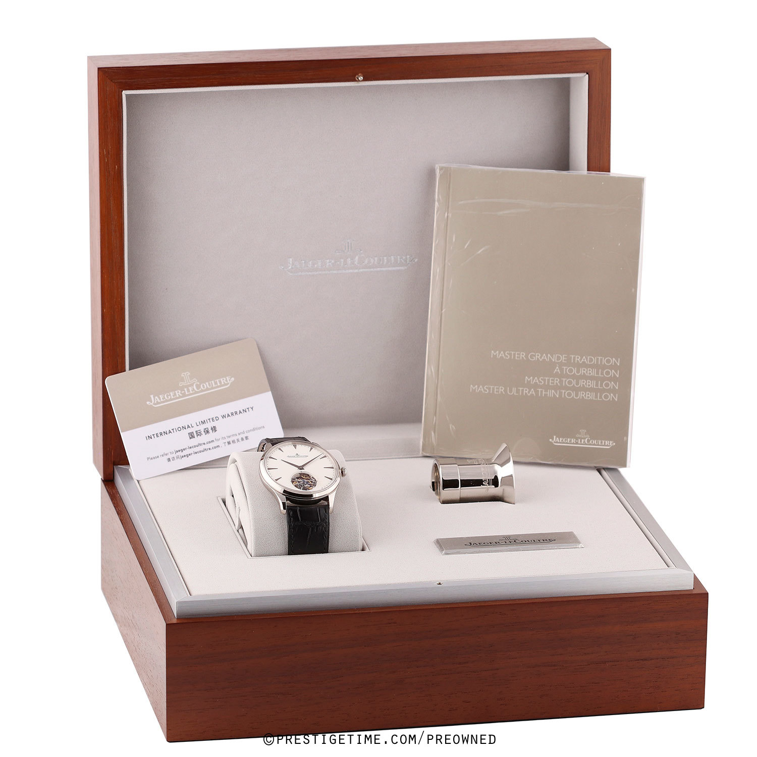 Pre-owned Jaeger LeCoultre Master Ultra Thin Tourbillon 40mm 1323420