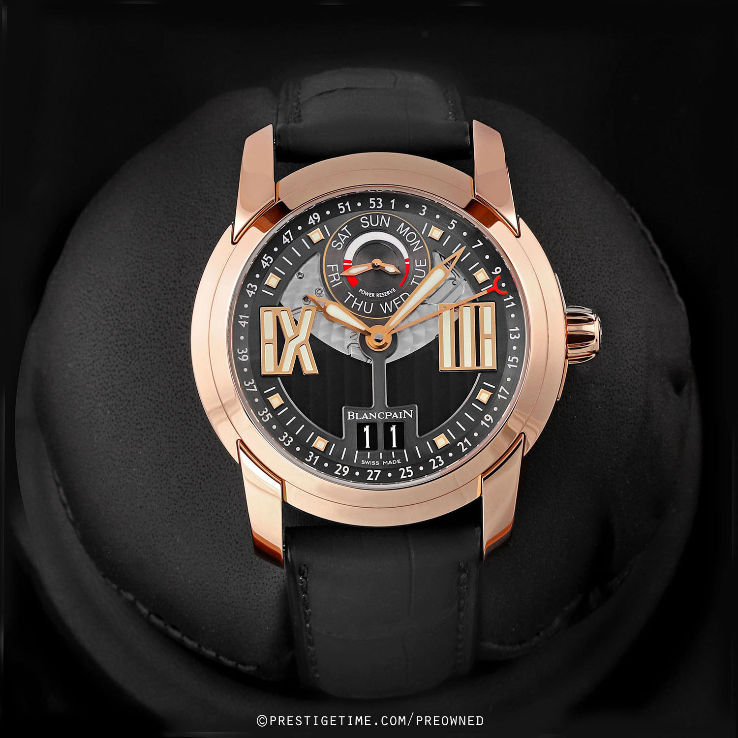 Pre-owned Blancpain L-Evolution Semainier Grande Date 8 Jours 8837-3630-53b