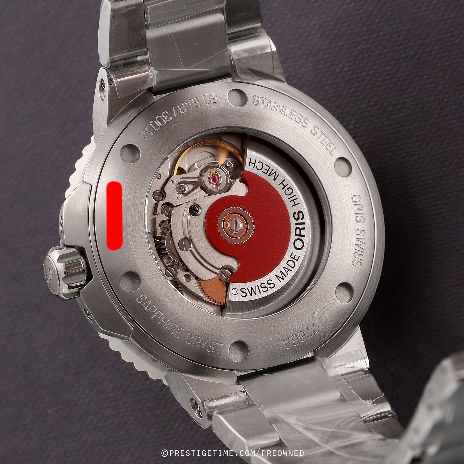 Pre-owned Oris Aquis Date Upcycle PET Plastic 41.5mm 01 733 7766 4150-Set