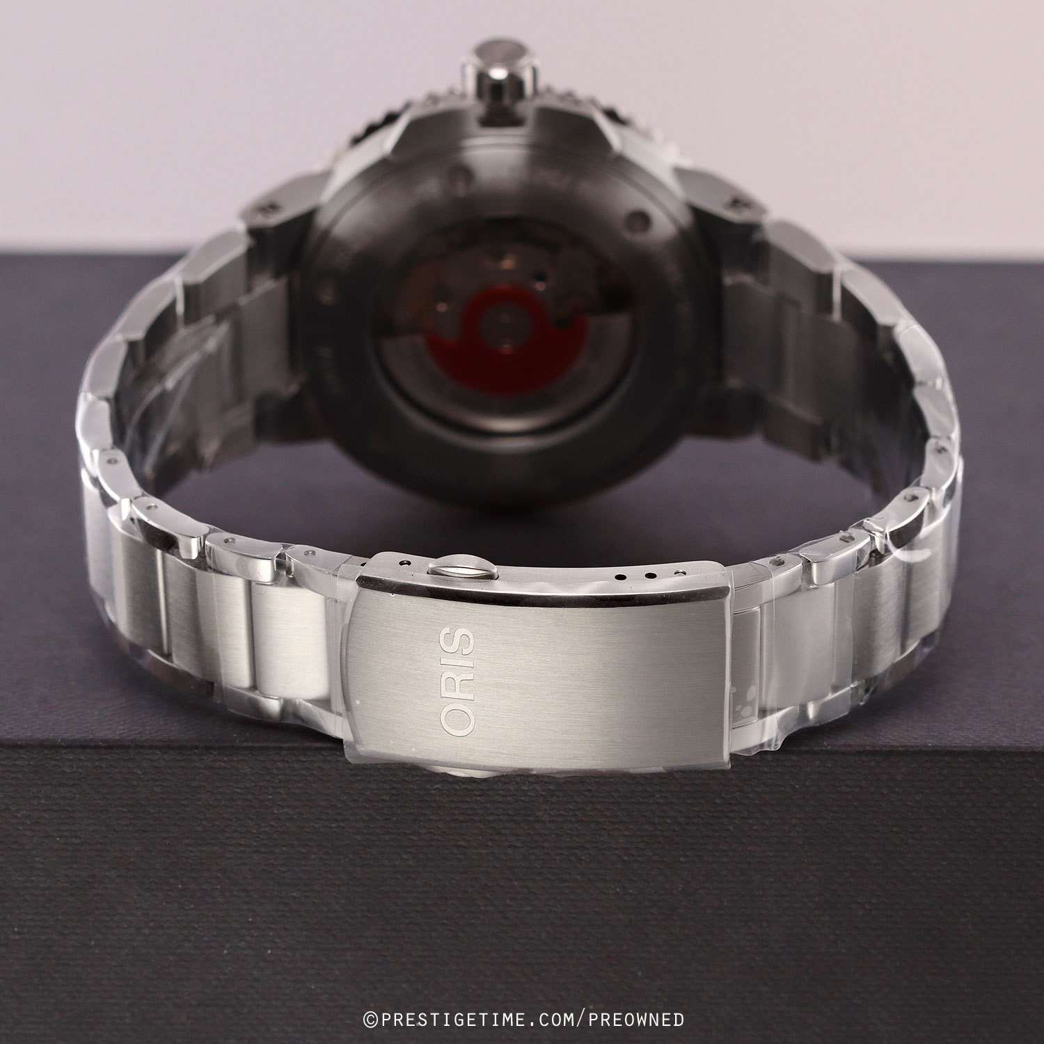 Pre-owned Oris Aquis Date Upcycle PET Plastic 41.5mm 01 733 7766 4150-Set