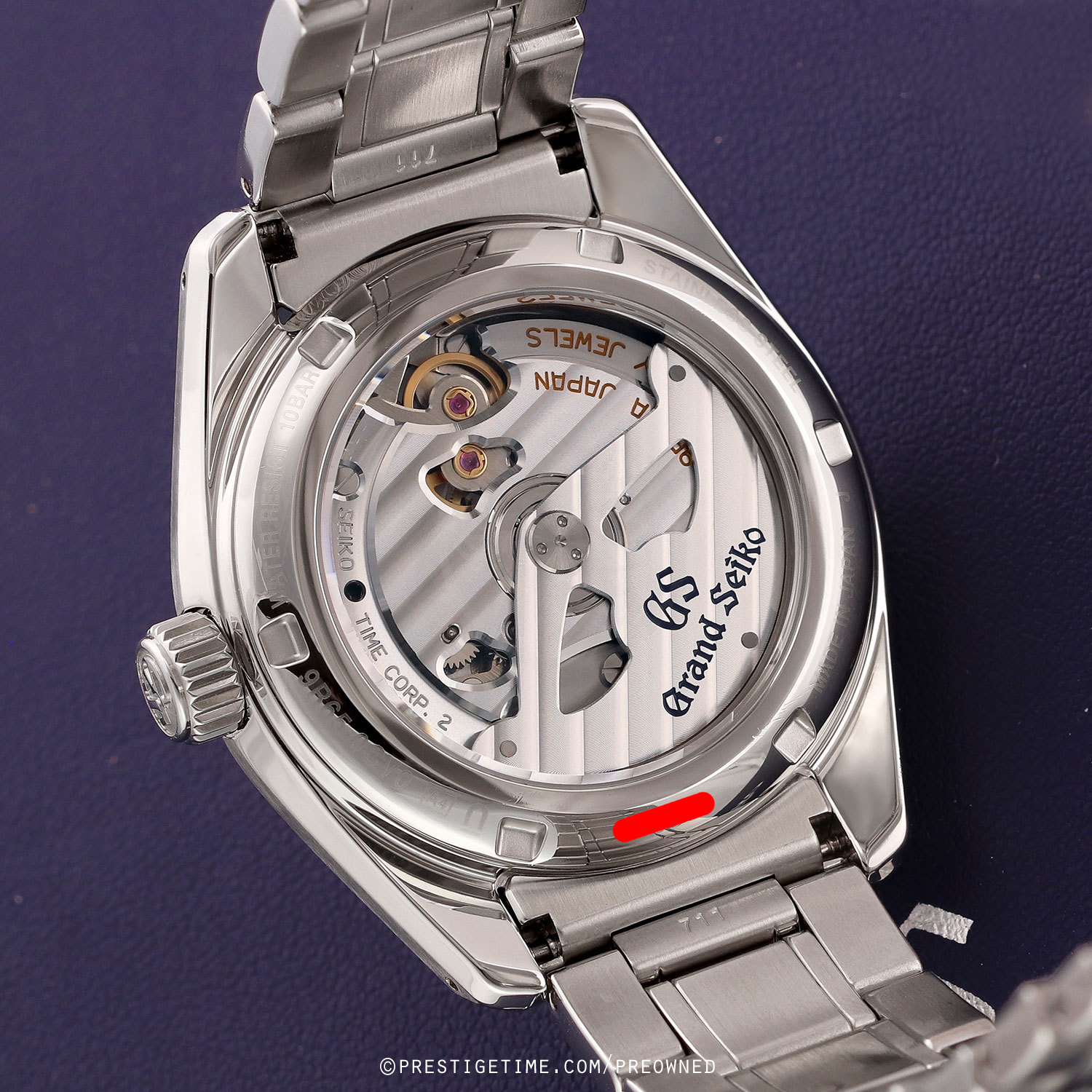 Pre-owned Grand Seiko Heritage Automatic Spring Drive 41mm sbga373