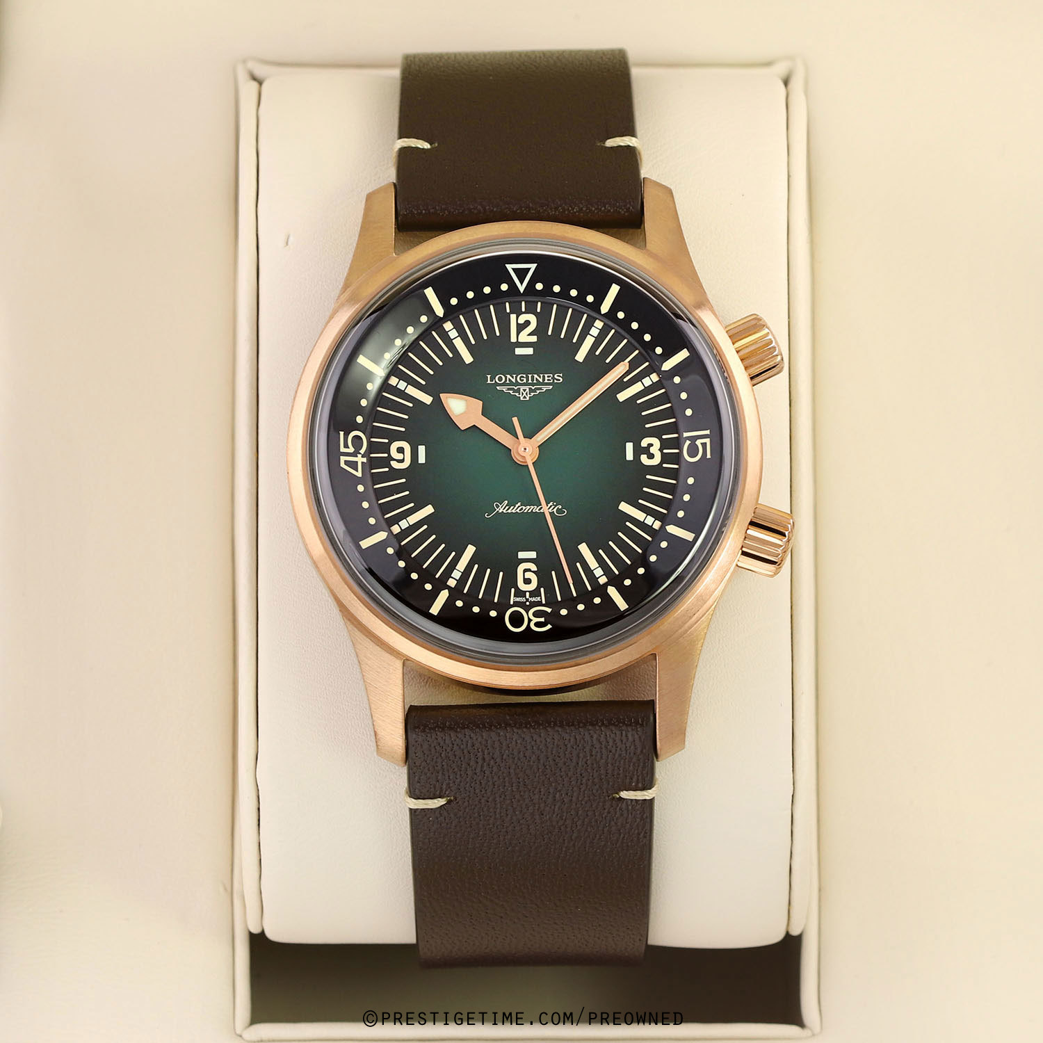 Pre-owned Longines Legend Diver BRONZE 42mm L3.774.1.50.2
