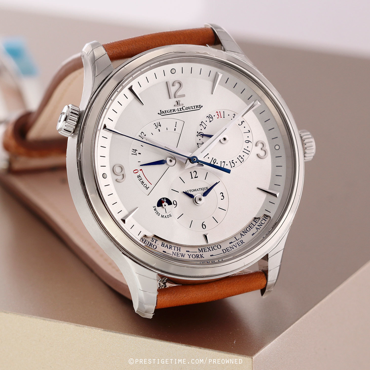 Pre-owned Jaeger LeCoultre Master Control Geographic 40mm 4128420