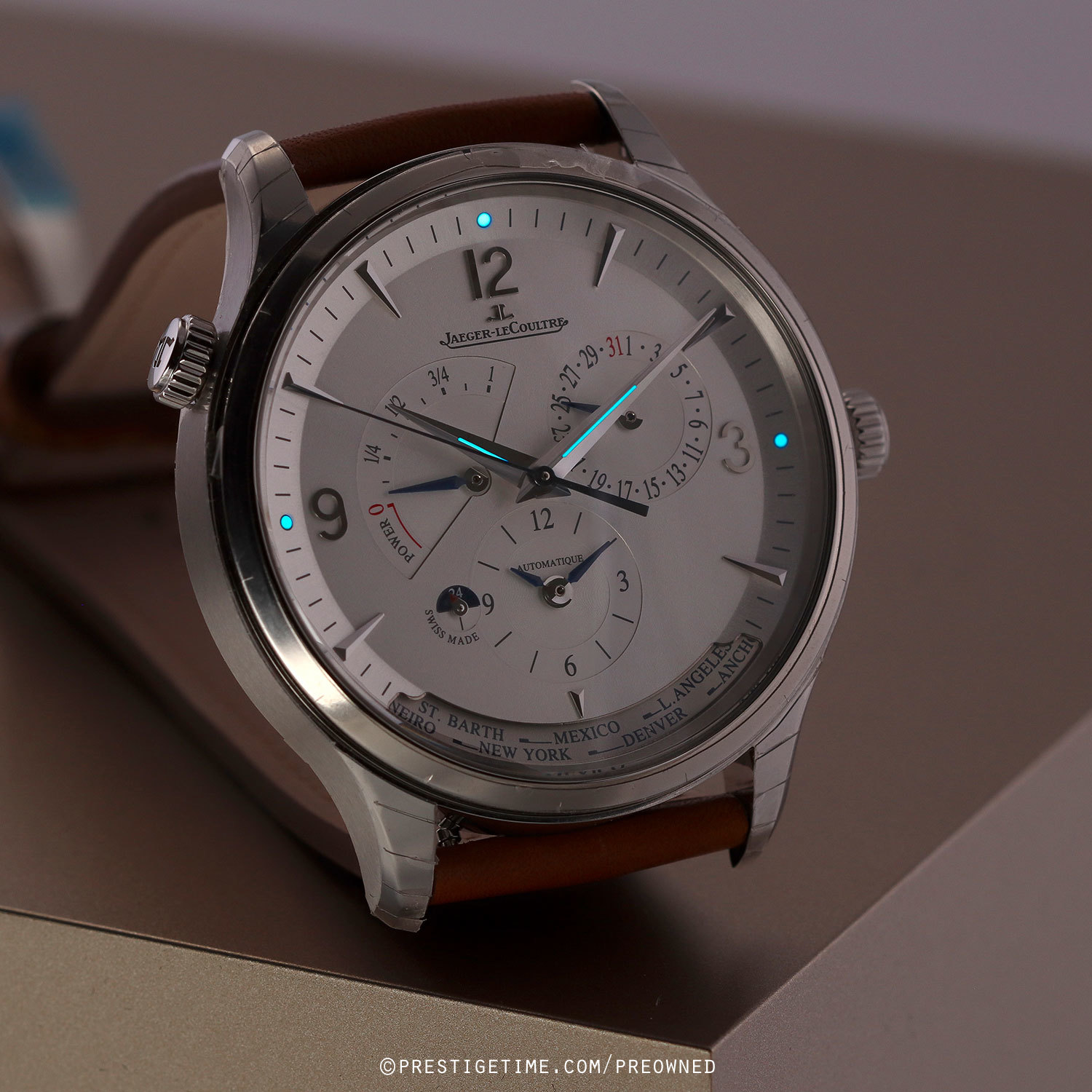 Pre-owned Jaeger LeCoultre Master Control Geographic 40mm 4128420