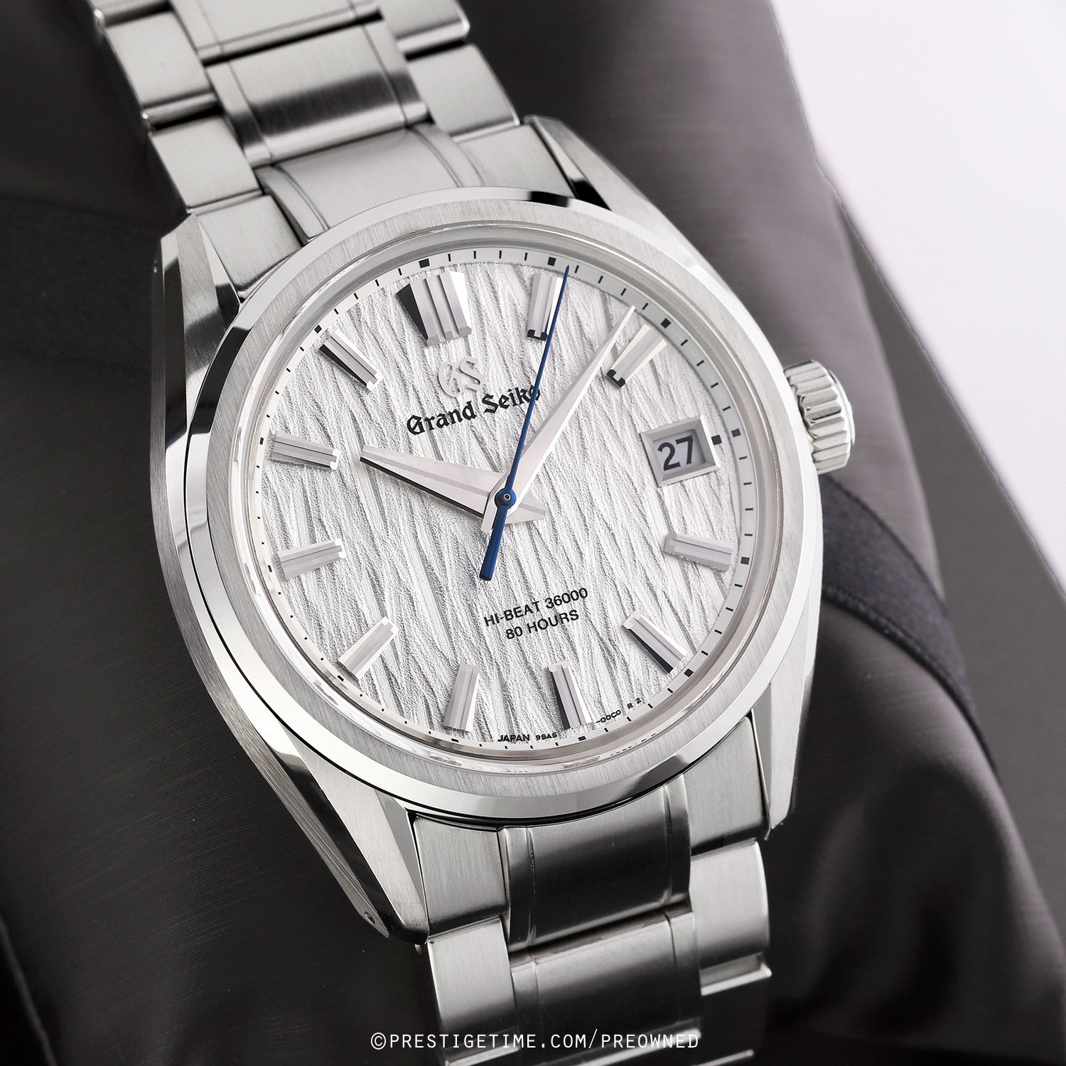 Pre-owned Grand Seiko WHITE BIRCH Heritage Hi Beat 36000 40mm SLGH005