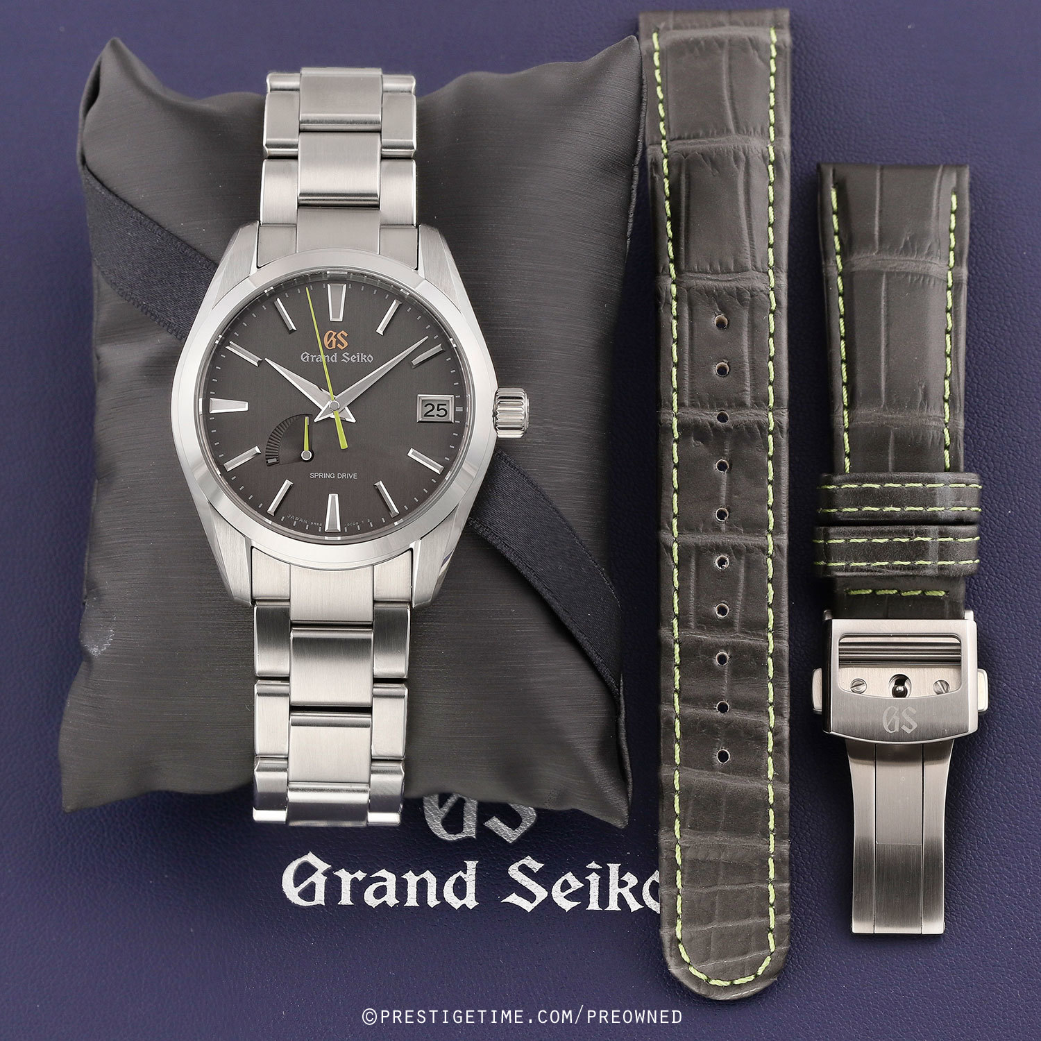 Pre-owned Grand Seiko Heritage Automatic Spring Drive 39mm sbga429 Soko ...