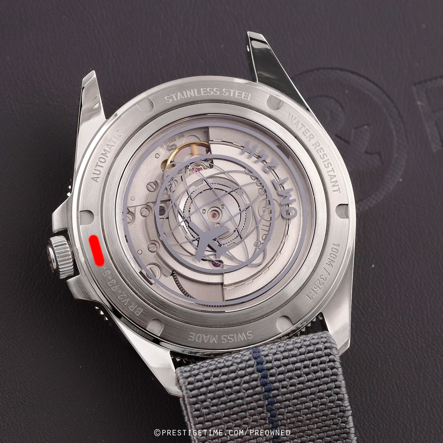 Pre-owned Bell & Ross BR V2-93 GMT 41mm BRV293-BLU-ST/SF