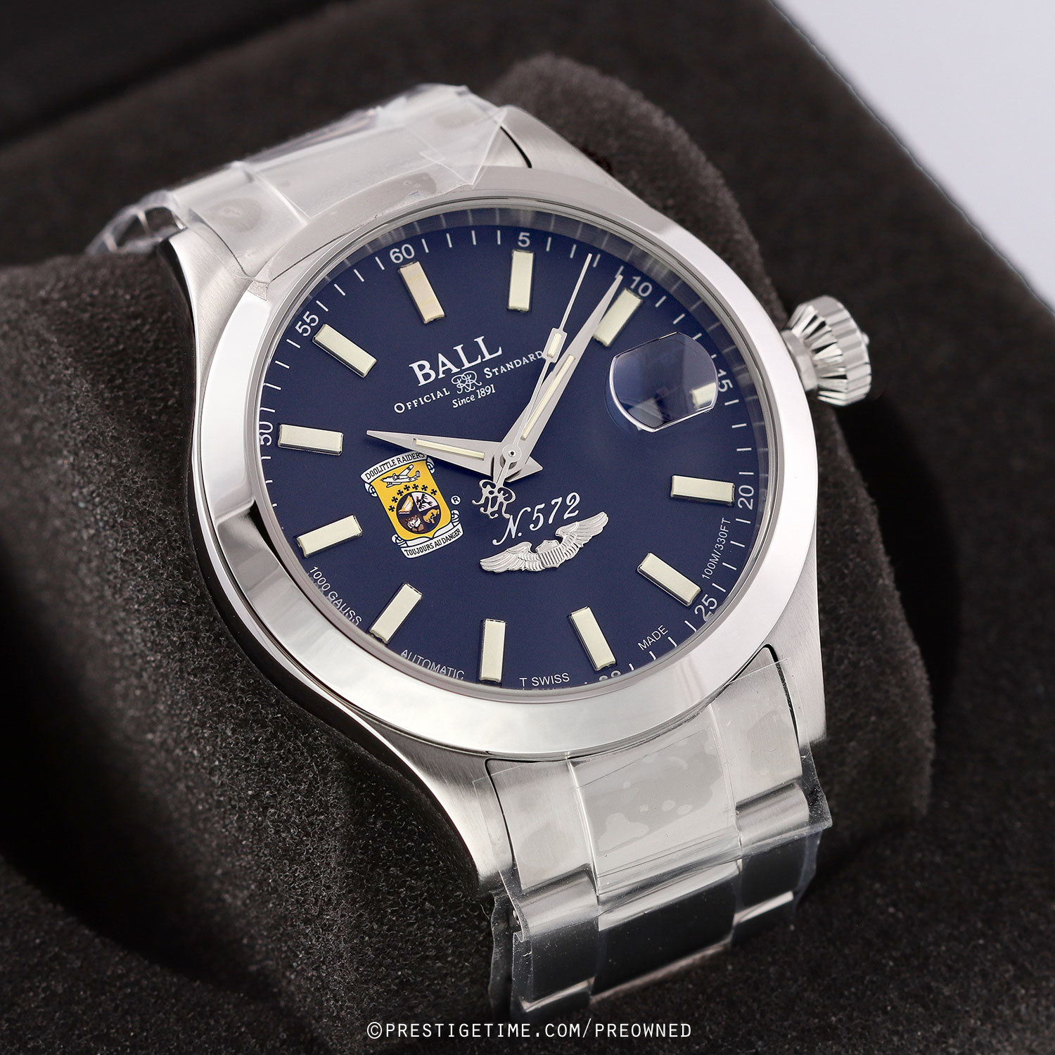 Pre-owned Ball Watch Engineer Master II Doolittle Raiders 40mm NM3000C ...