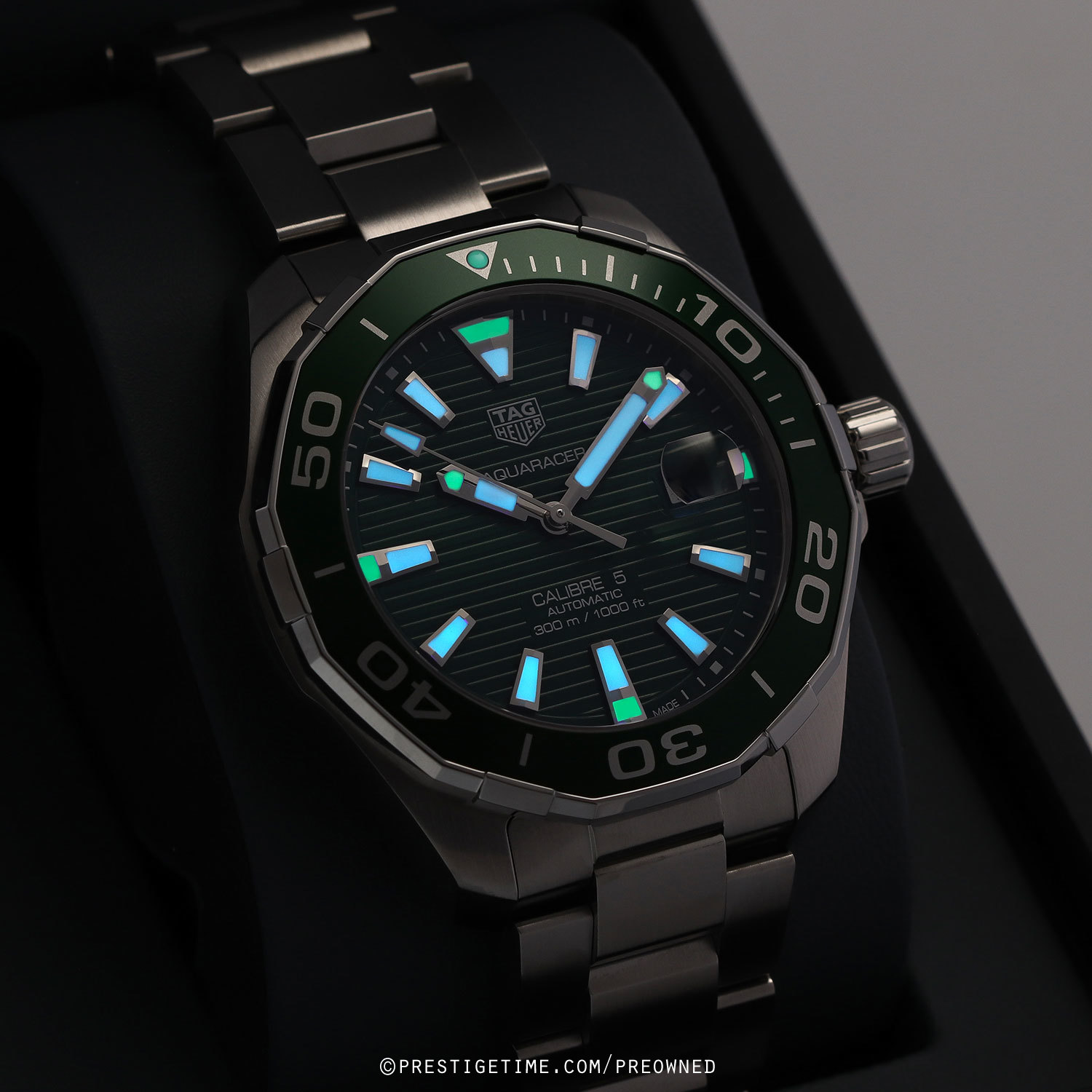 Pre-owned Tag Heuer Aquaracer Automatic 43mm way201s.ba0927