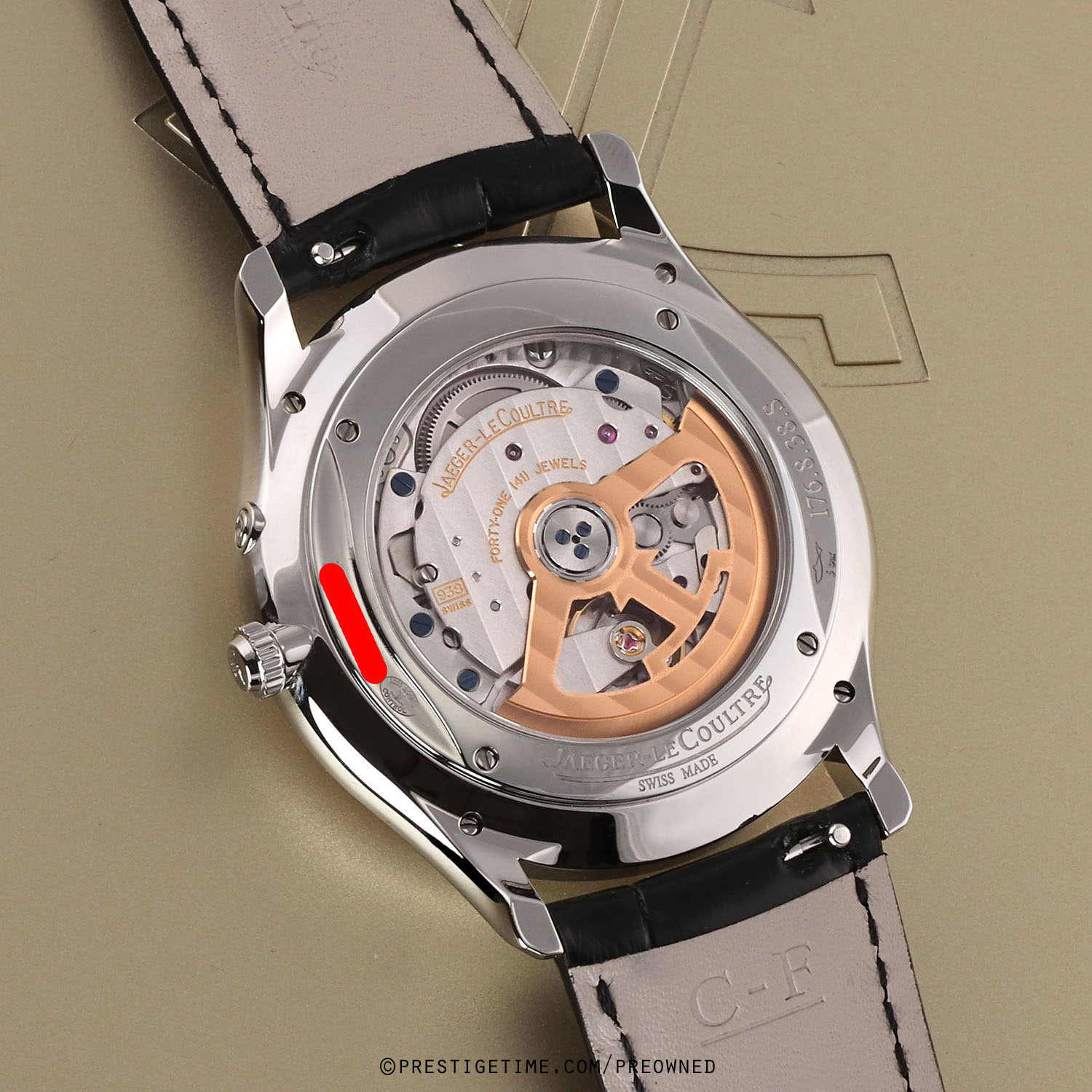 Pre-owned Jaeger LeCoultre Master Ultra Thin Reserve de Marche 1378420