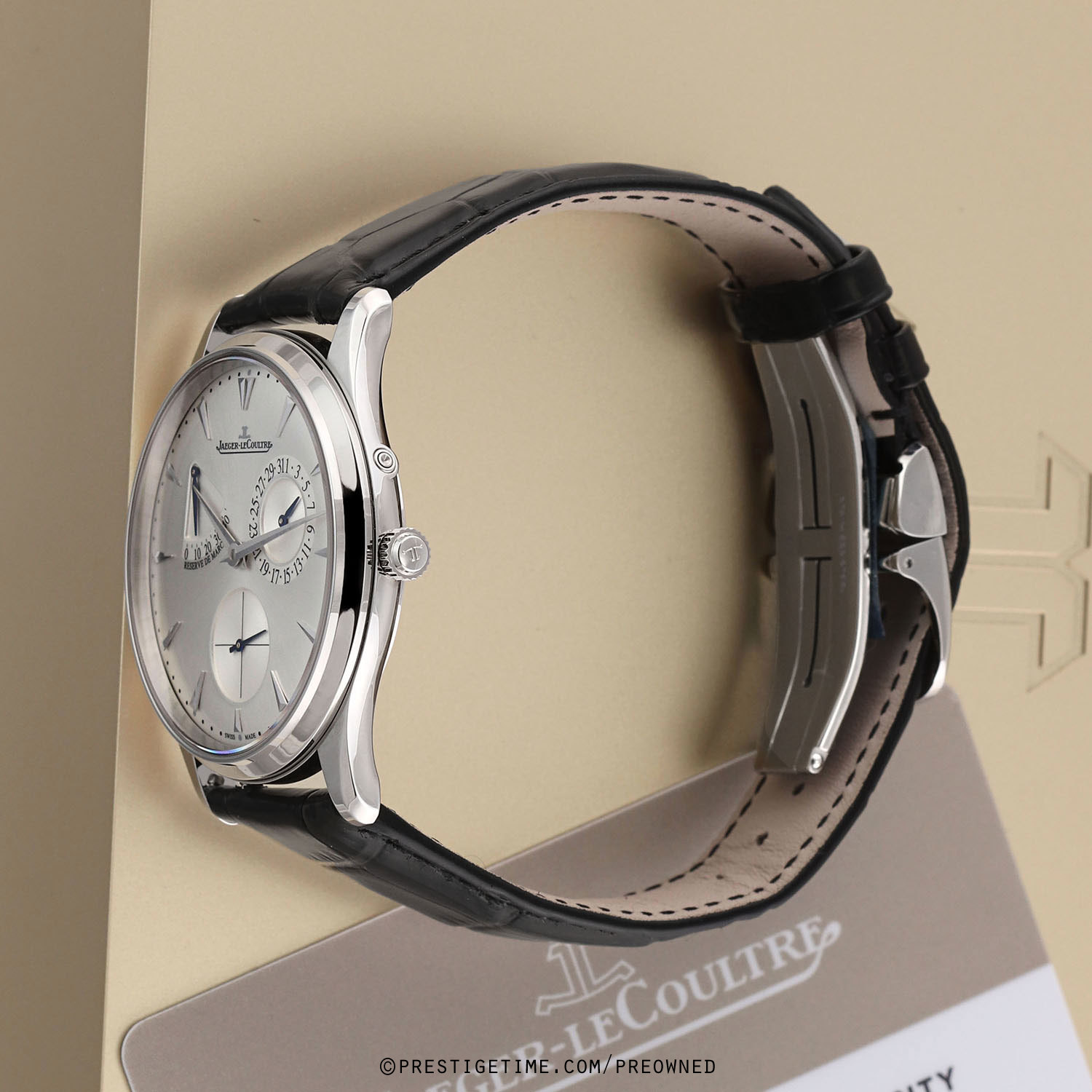 Pre-owned Jaeger LeCoultre Master Ultra Thin Reserve de Marche 1378420