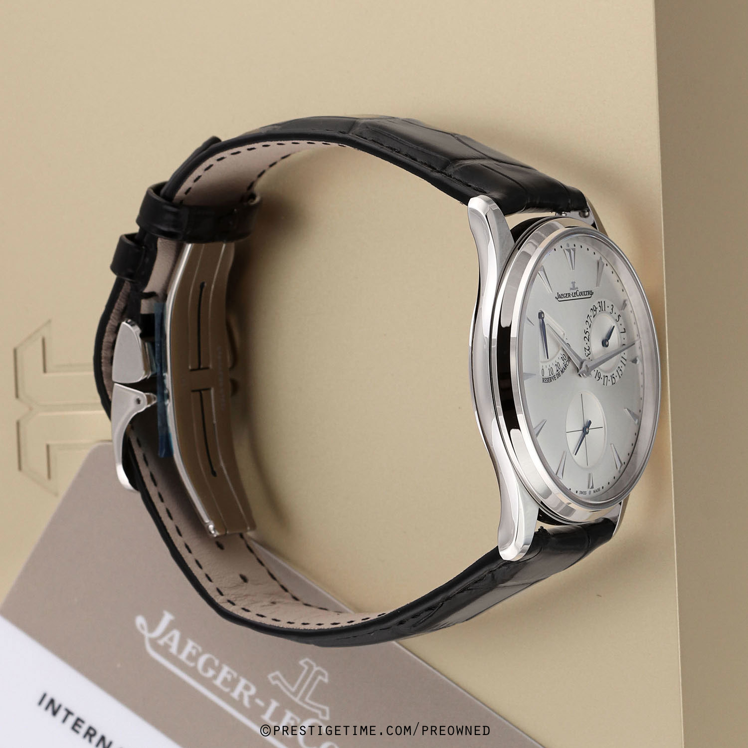 Pre-owned Jaeger LeCoultre Master Ultra Thin Reserve de Marche 1378420