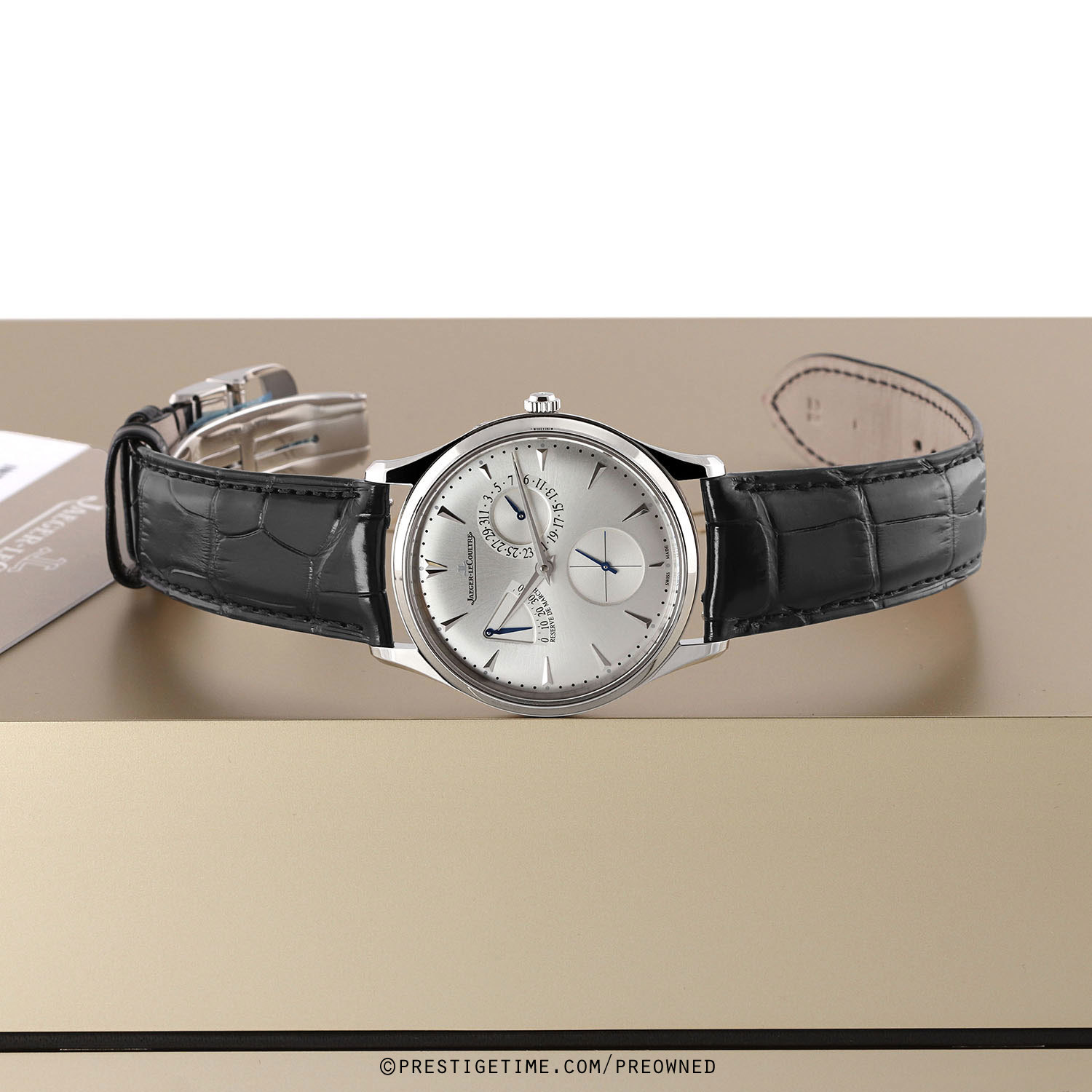 Pre-owned Jaeger LeCoultre Master Ultra Thin Reserve de Marche 1378420