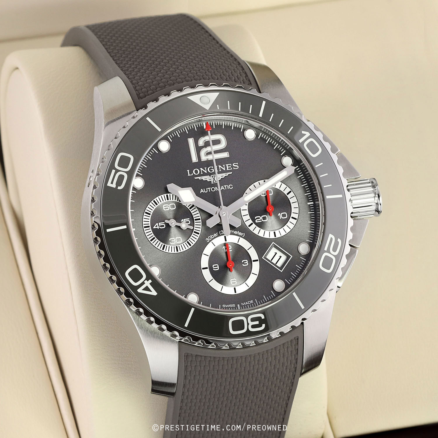 Pre-owned Longines HydroConquest Automatic Chronograph 43mm L3.883.4.76.9