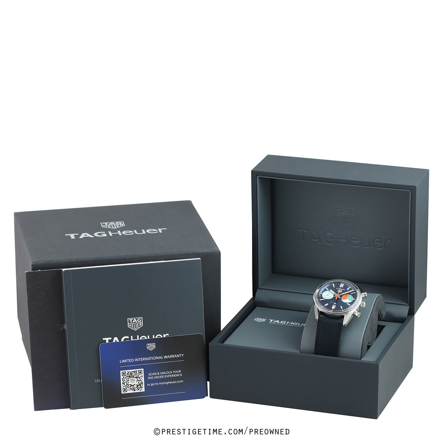 Pre-owned Tag Heuer Carrera SKIPPER Chronograph 39mm cbs2213.fn6002