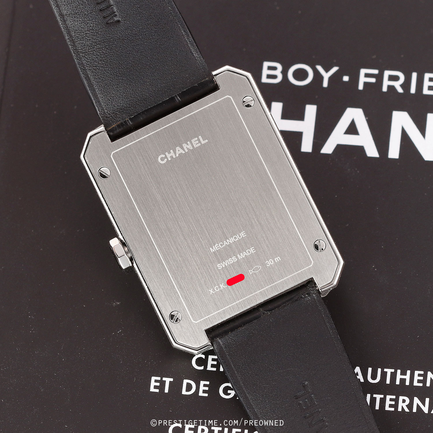 Pre-owned Chanel Boy-Friend Manual Wind Medium h5319