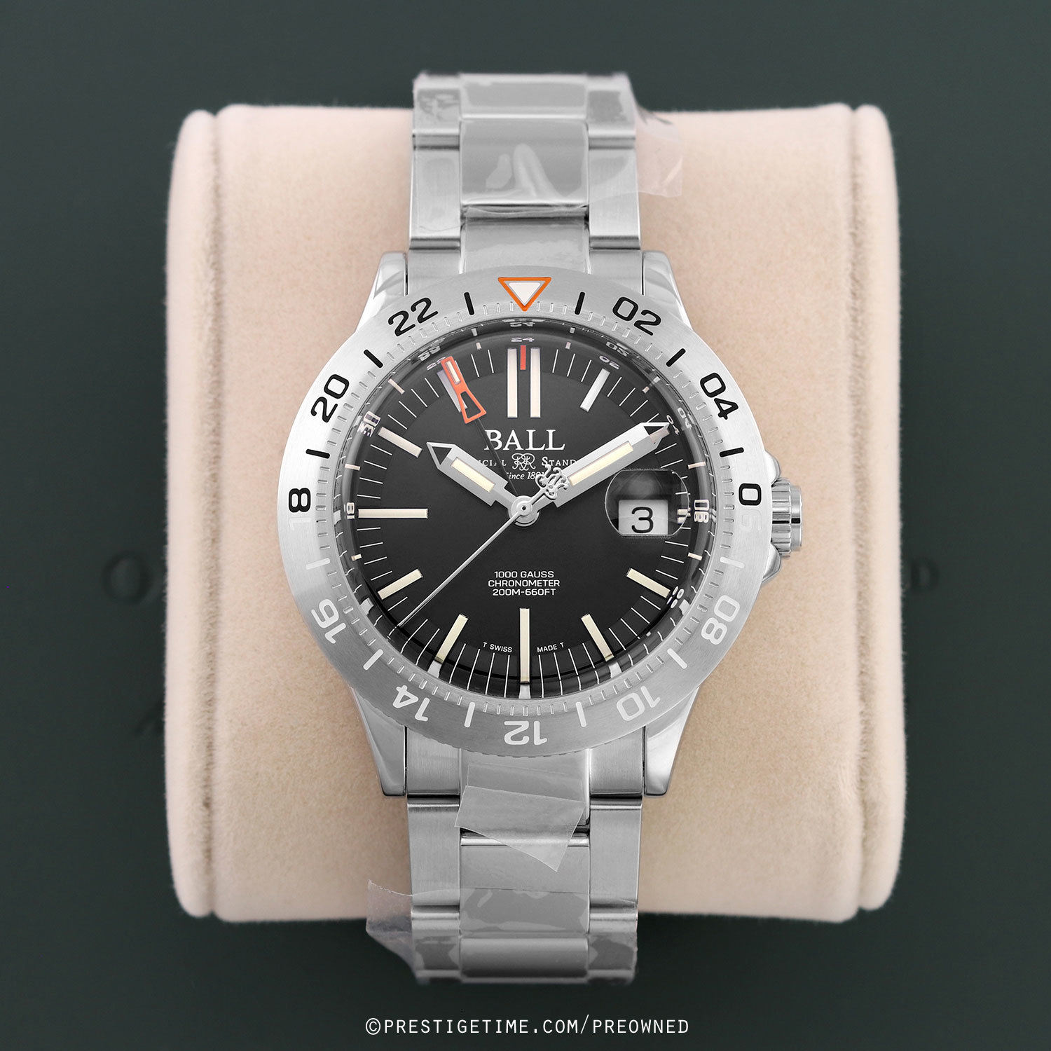 Pre-owned Ball Watch Engineer III Outlier GMT 40mm DG9000B-S1C-BK