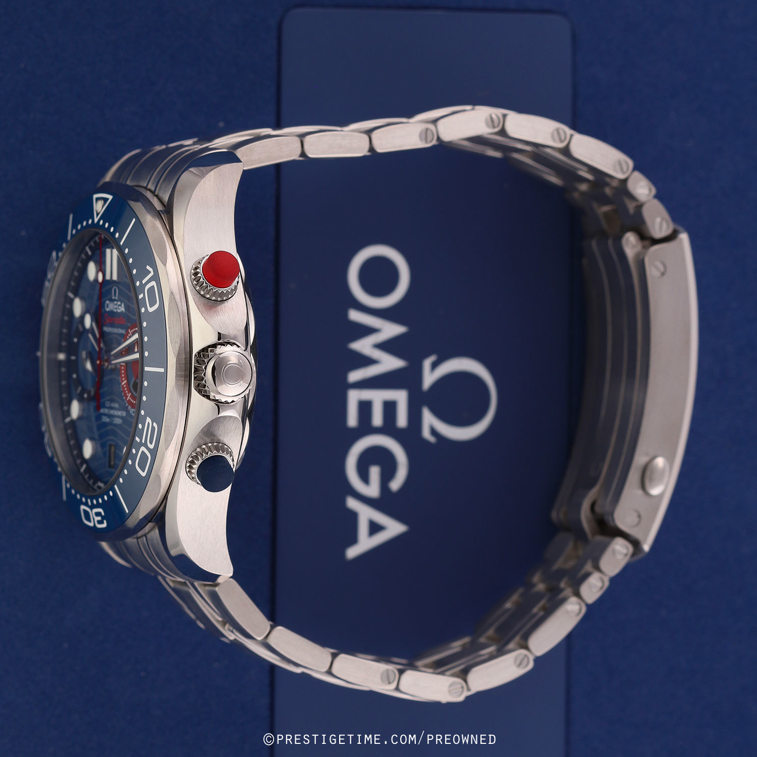 Pre-owned Omega AMERICA’S CUP Seamaster 300m Chronograph 44mm 210.30.44 ...