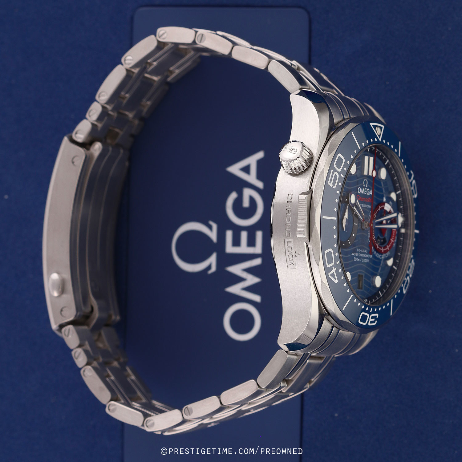 Pre-owned Omega AMERICA’S CUP Seamaster 300m Chronograph 44mm 210.30.44 ...