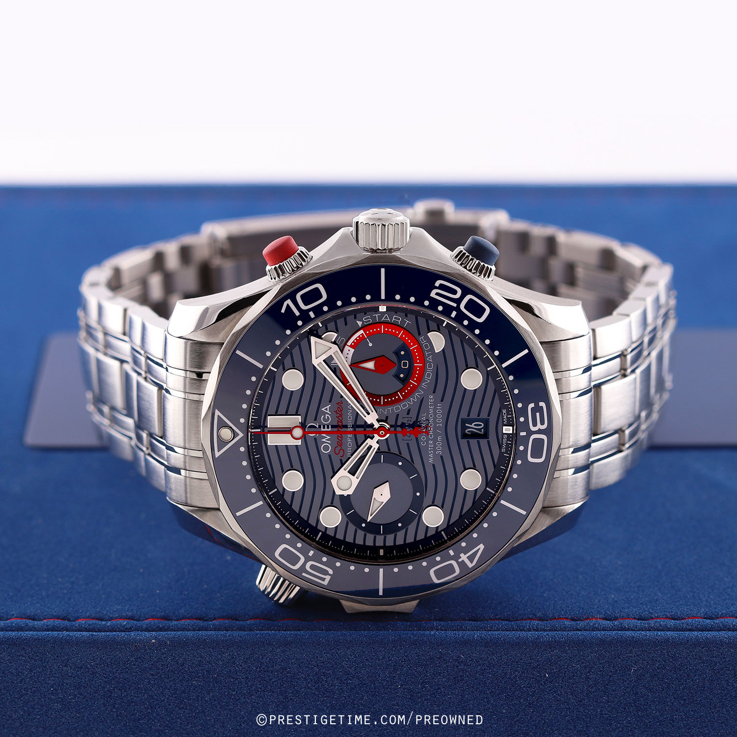 Pre-owned Omega AMERICA’S CUP Seamaster 300m Chronograph 44mm 210.30.44 ...
