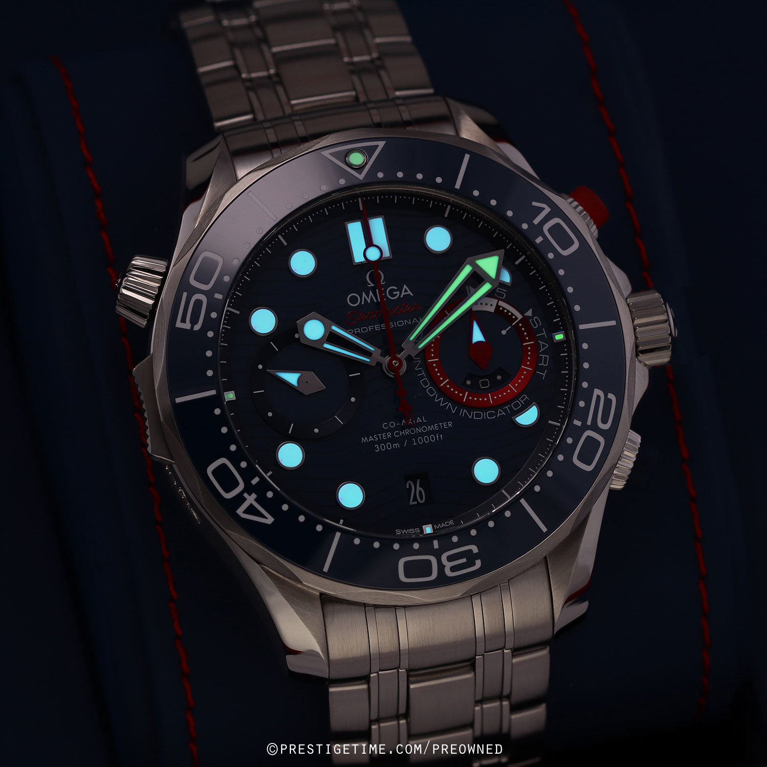 Pre-owned Omega AMERICA’S CUP Seamaster 300m Chronograph 44mm 210.30.44 ...