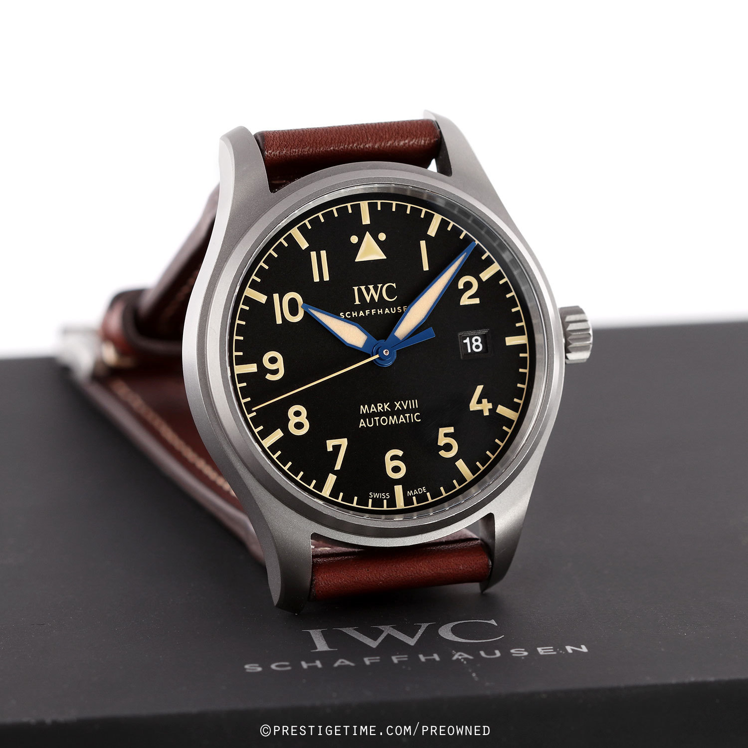 Pre-owned IWC Pilot's Watch Mark XVIII Heritage 40mm iw327006