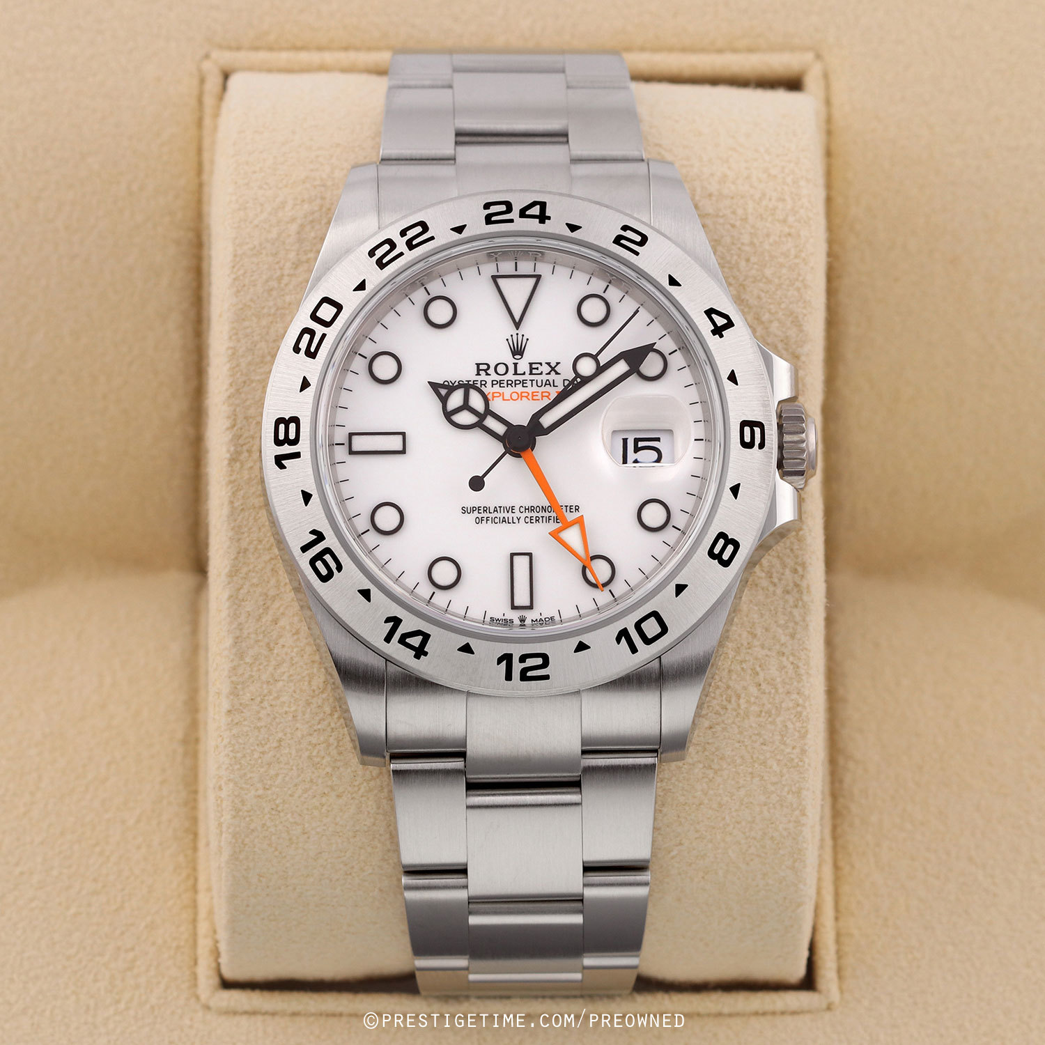 Pre-owned Rolex Explorer II 42mm 226570 White