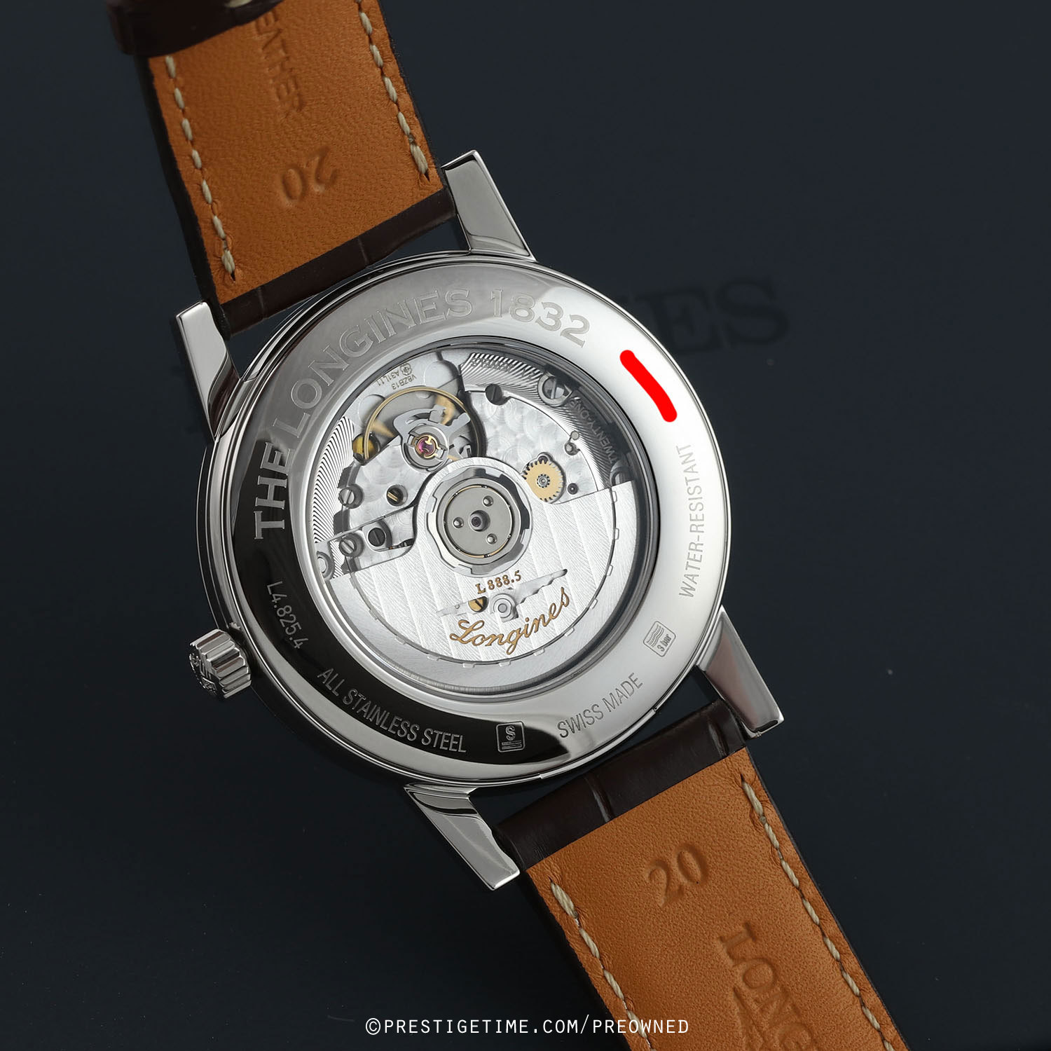 Pre-owned Longines The Longines Classic 1832 L4.825.4.92.2