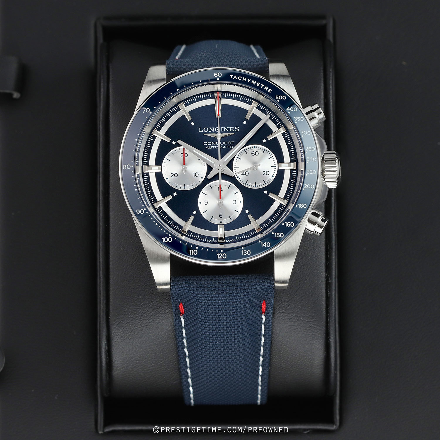 Pre-owned Longines Conquest Automatic Chronograph 42mm L3.835.4.91.2