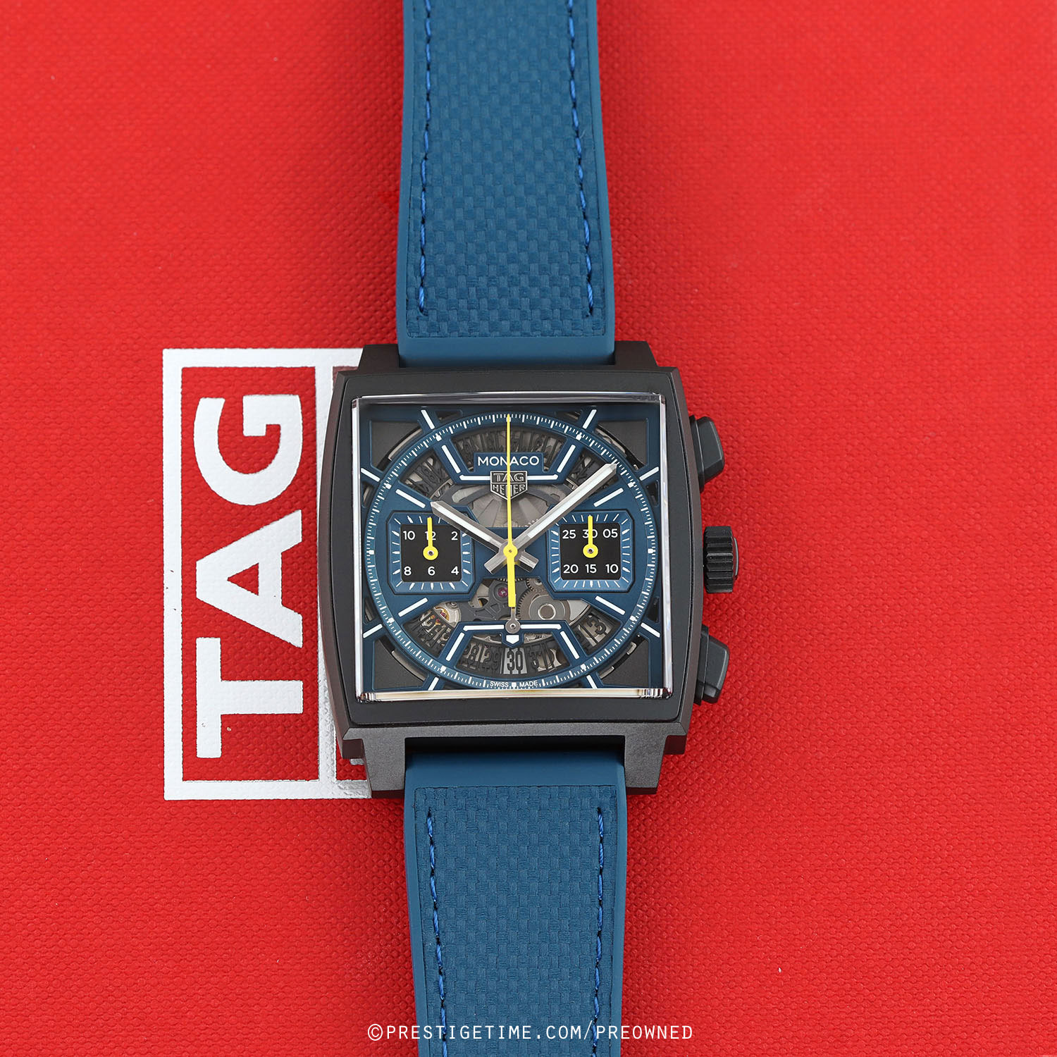 Pre-owned Tag Heuer Monaco Chronograph CBL2188.FT6261